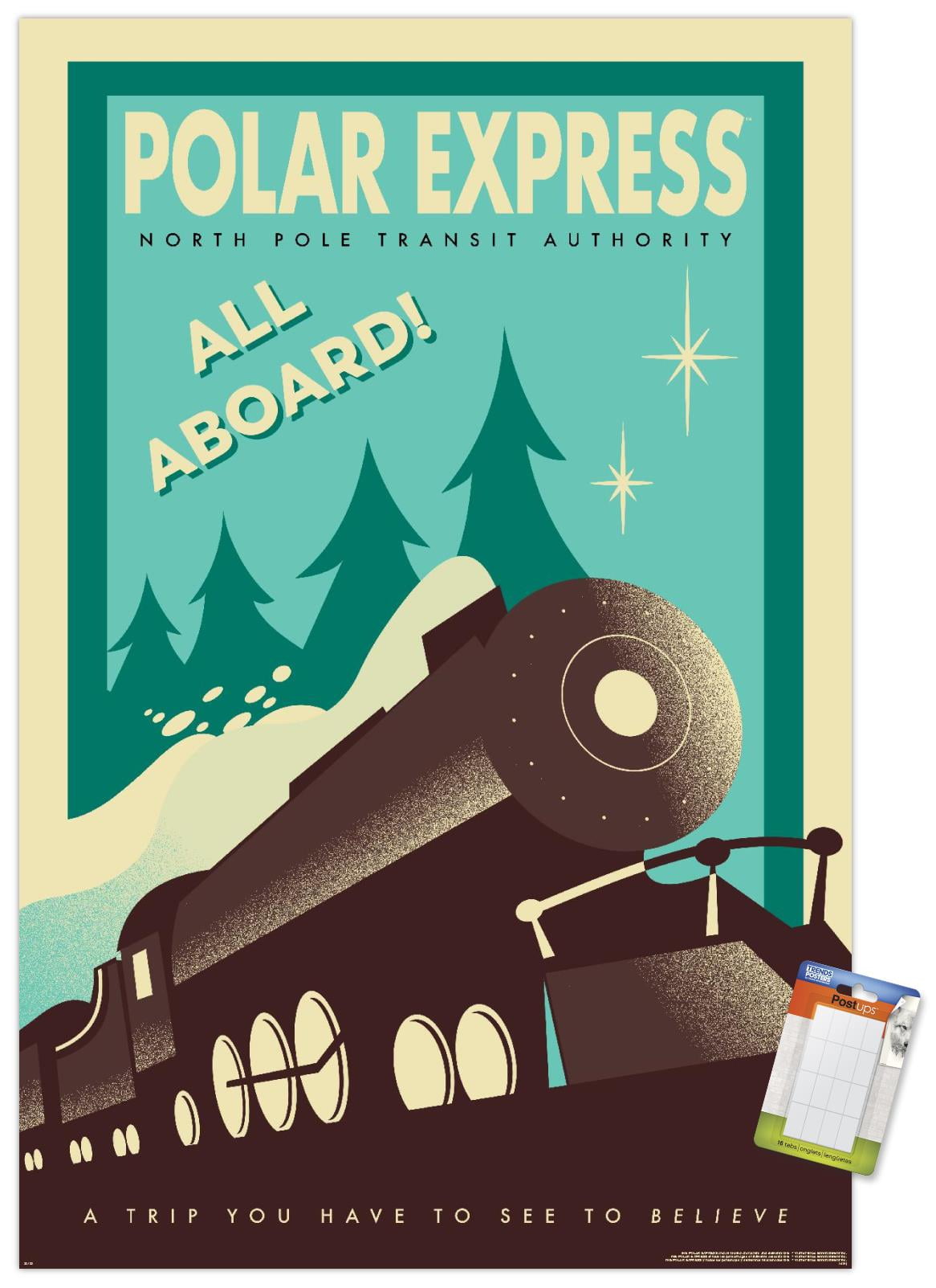 The Polar Express - All Aboard Wall Poster, 14.725" x 22.375" - Walmart.com