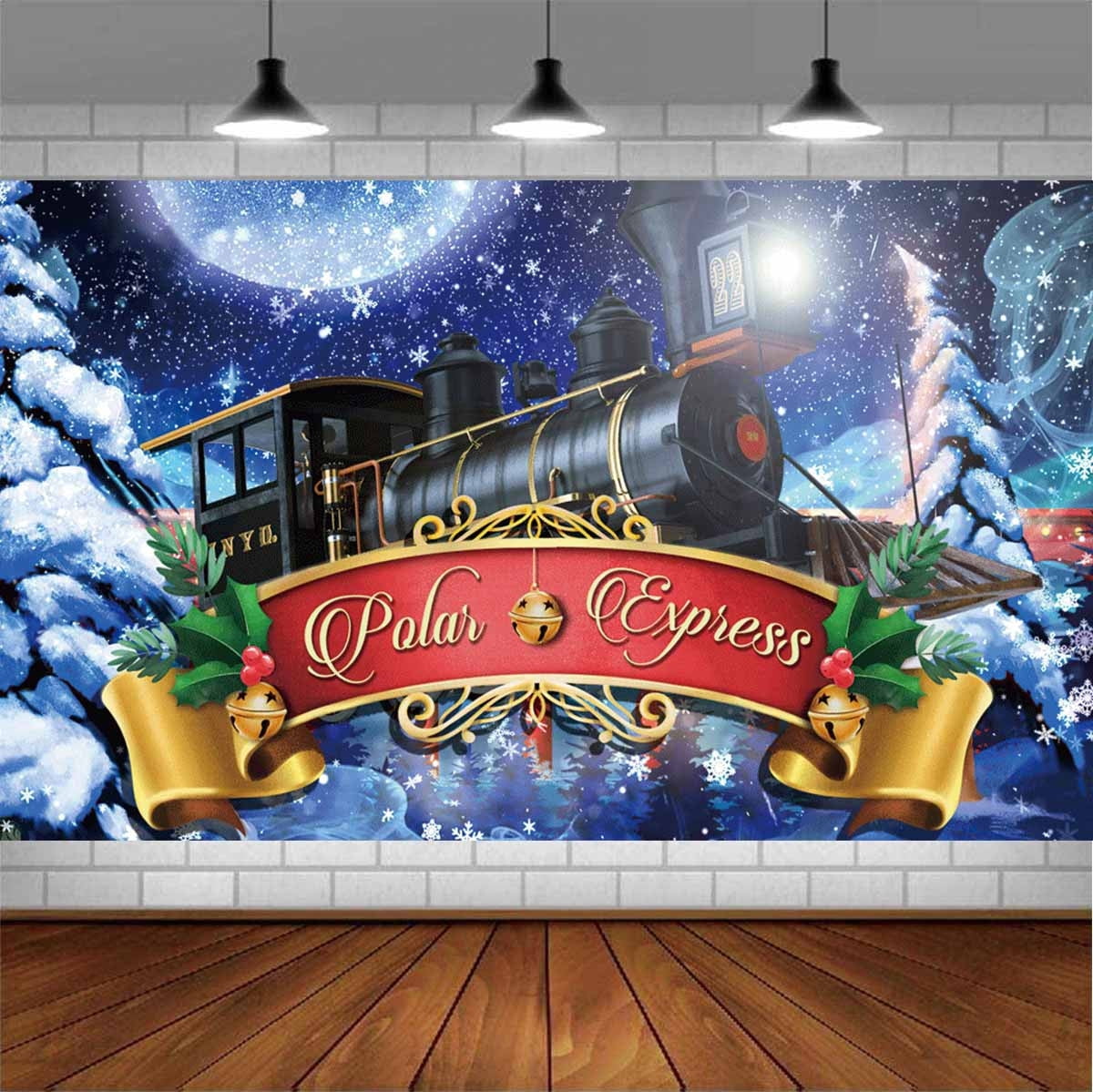 The Polar Express Backdrop Banner Party Supplies Poster Movie Theme ...