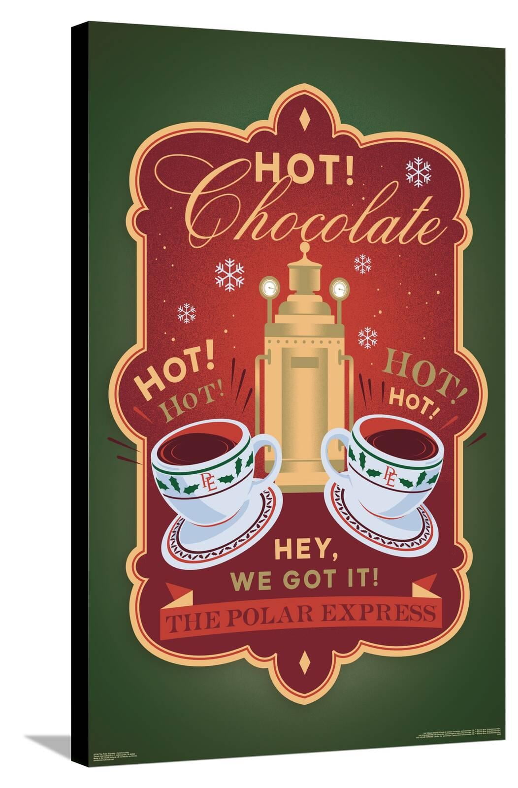 The Polar Express - Hot Chocolate Canvas Wall Poster, 22.375" x 34 ...