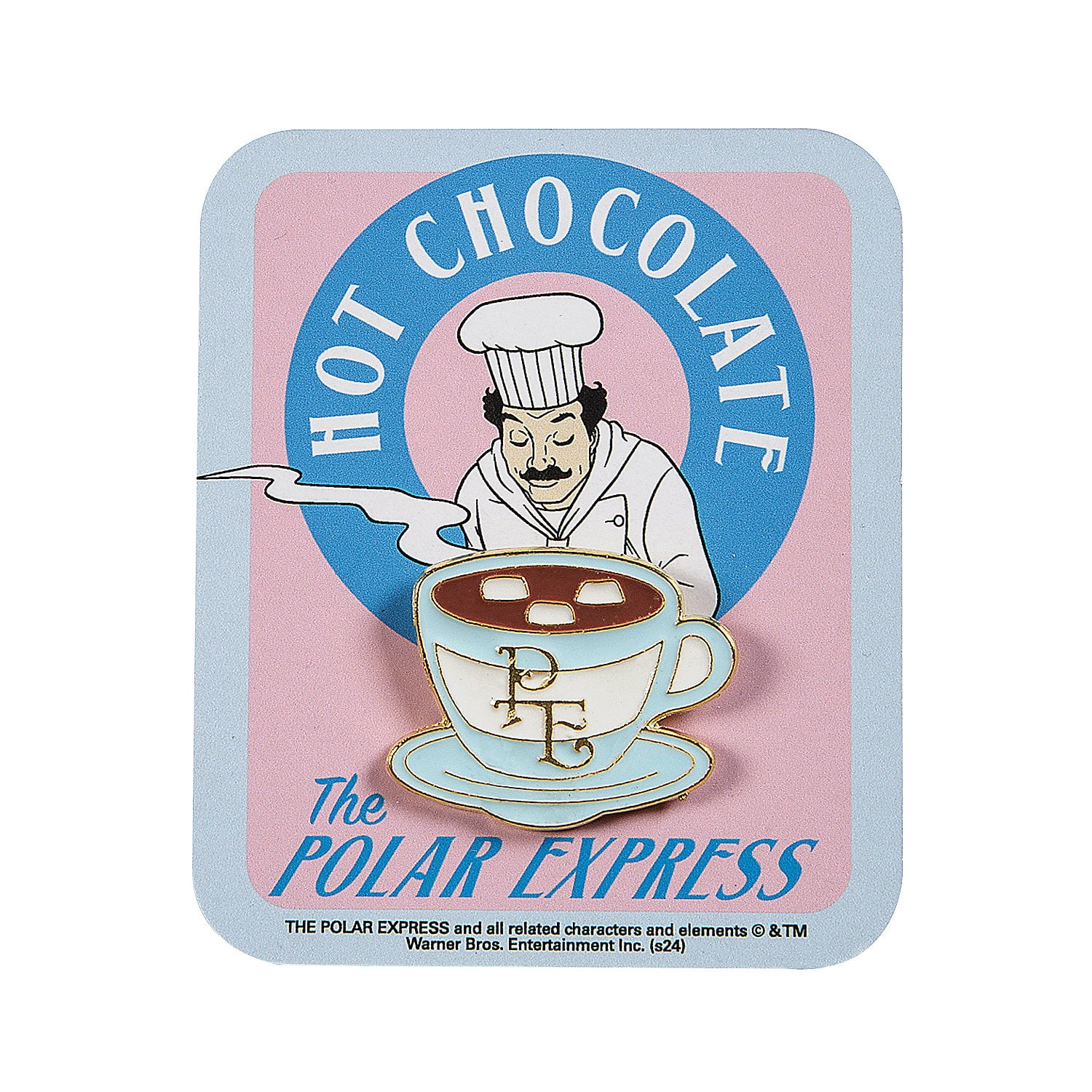 The Polar Express Hot Chocolate Enamel Pins with Card - 12 Pc ...