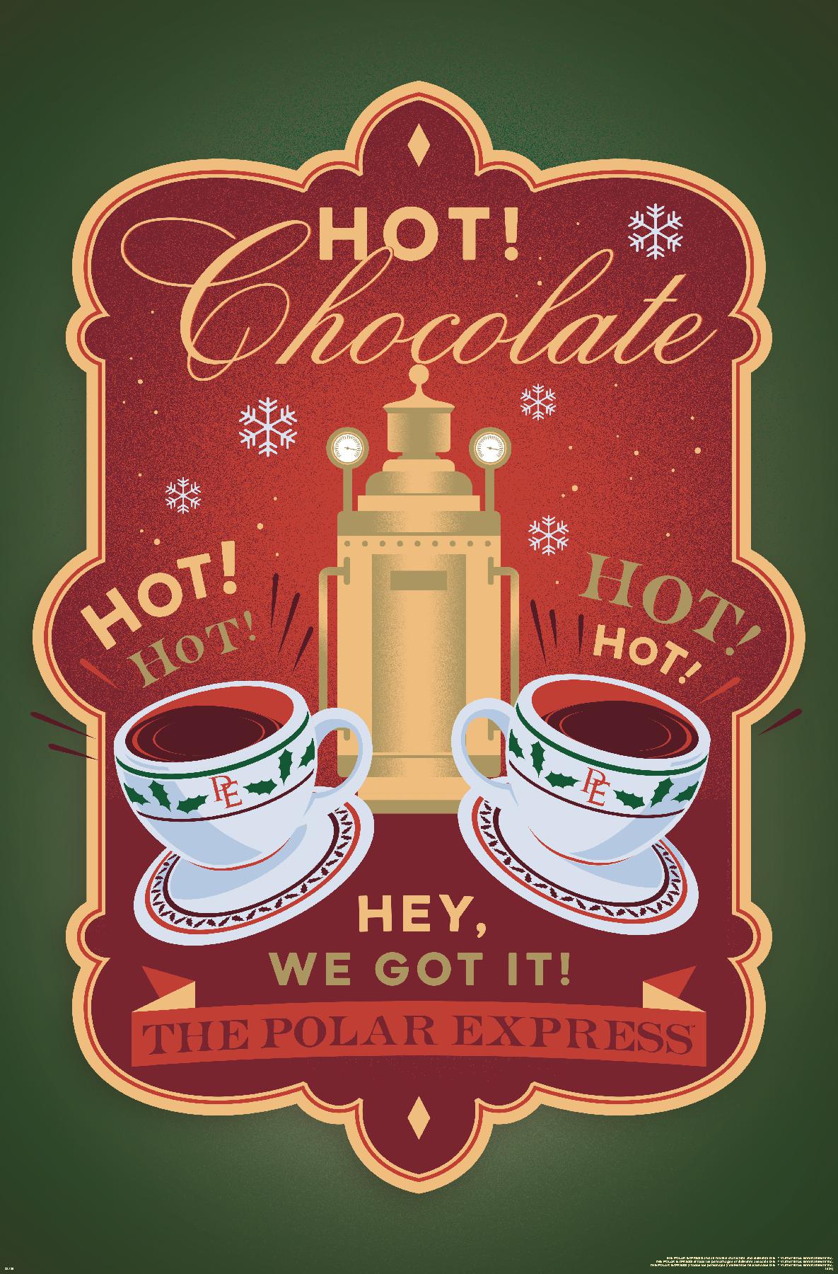 The Polar Express - Hot Chocolate Wall Poster, 22.375" x 34" - Walmart.com