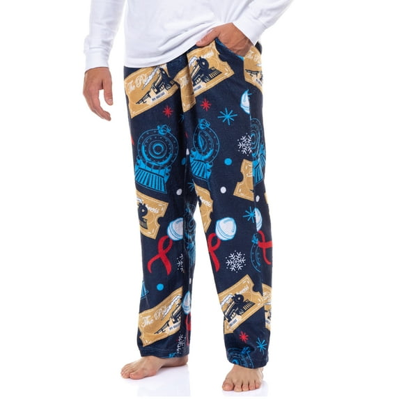 The Polar Express Pajamas Men's Ticket To Ride Plush Fleece Lounge ...