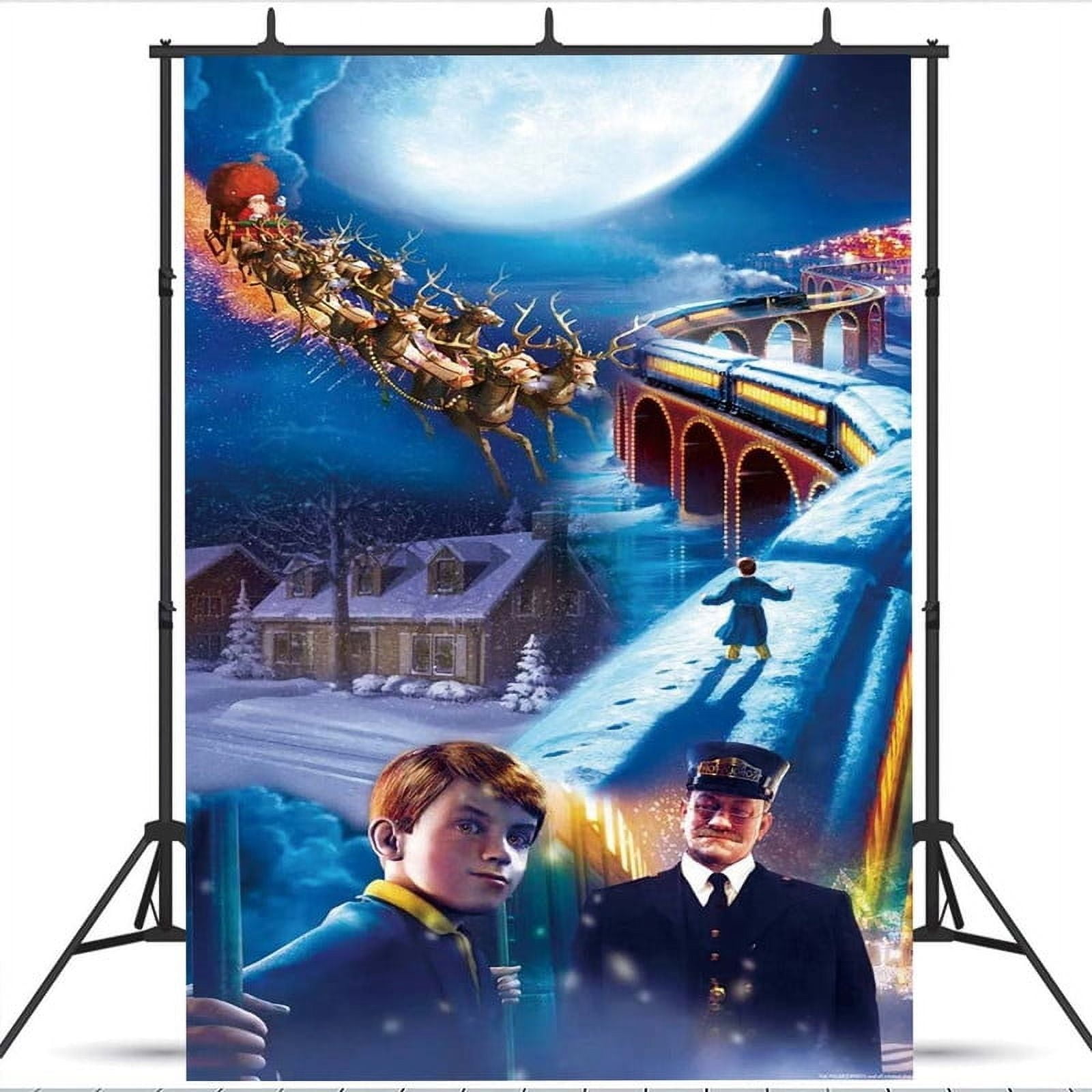 The Polar Express Party Supplies Backdrop Banner Poster Birthday ...