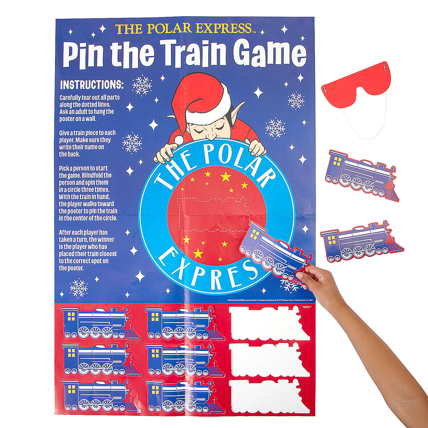 The Polar Express Pin the Train in the Circle Game - 2 Pieces - Walmart.com