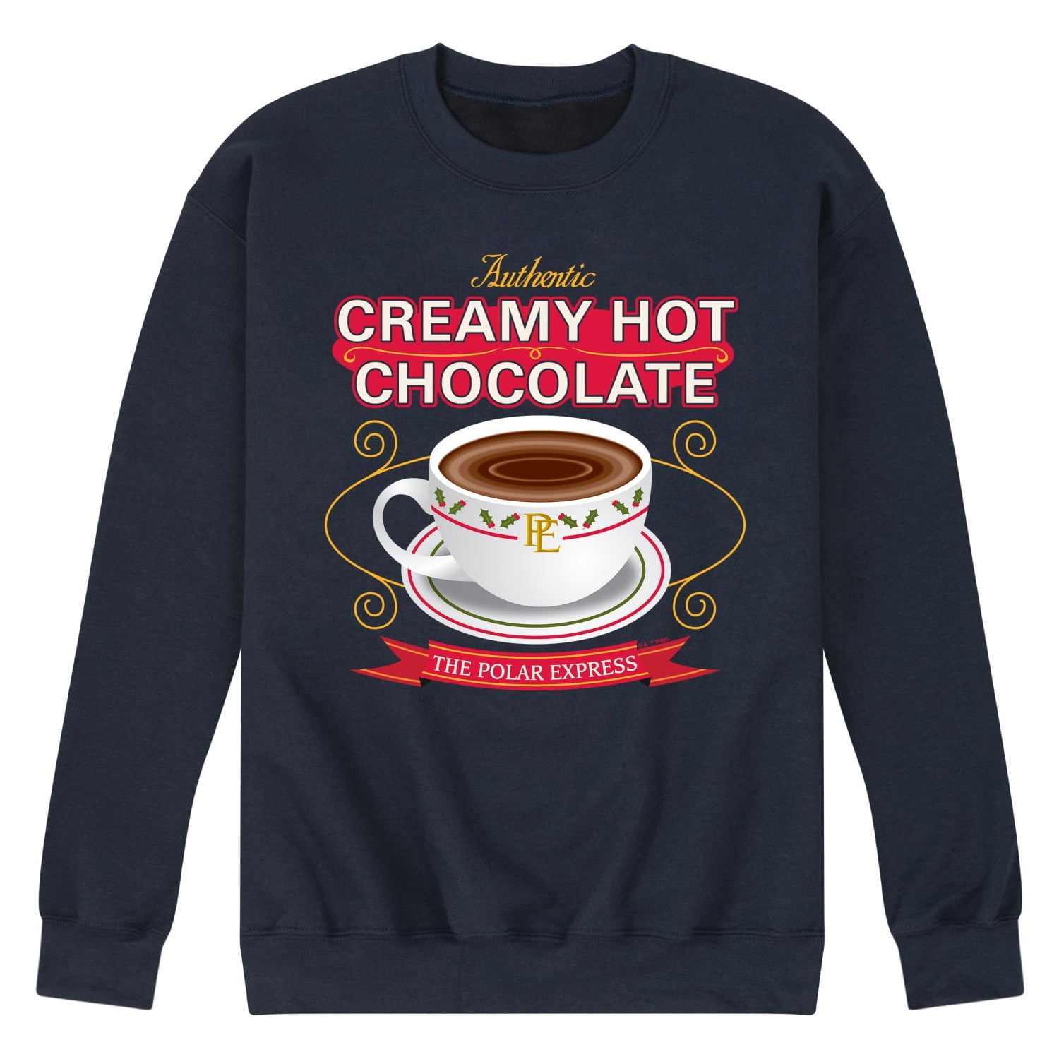 The Polar Express - Polar Express Hot Chocolate - Men's Crew Fleece ...