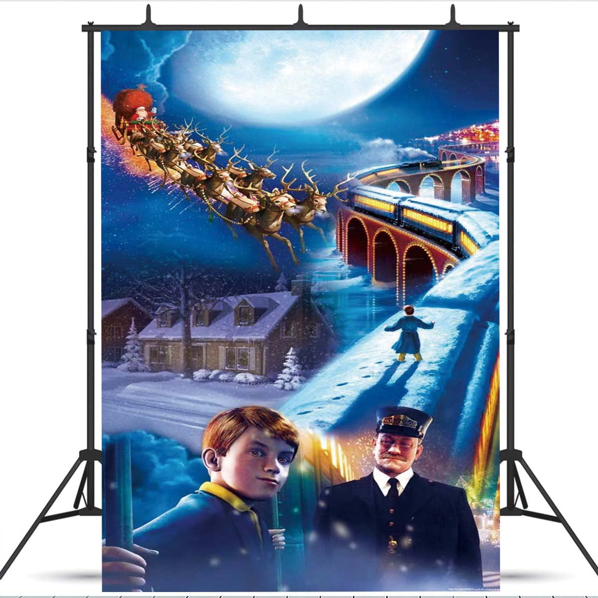 The Polar Express school Backdrop Background Banner Taspestry Wall ...