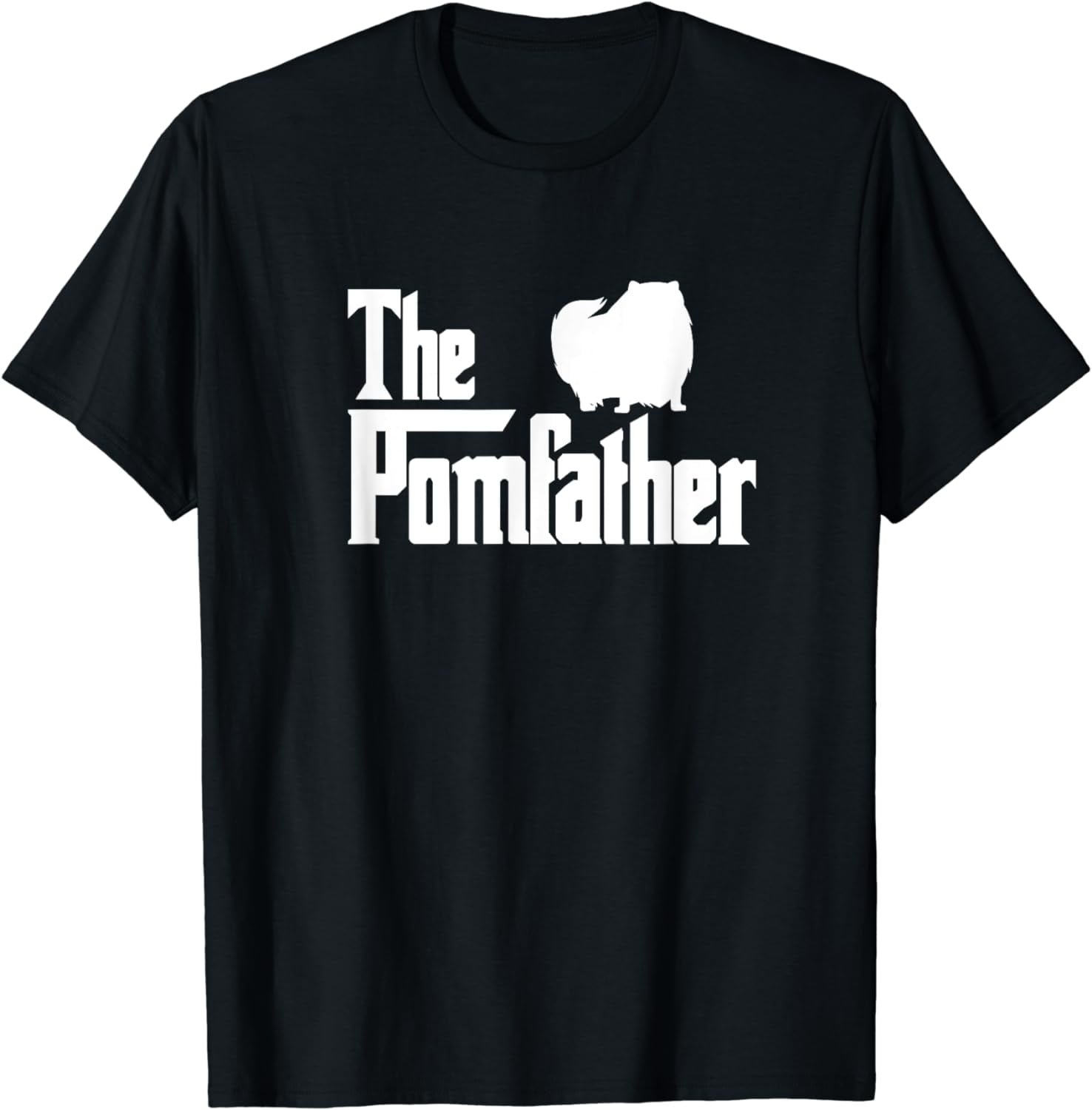 The Pomfather Pomeranian Dog Dad Father Father's Day Cotton T-Shirt ...