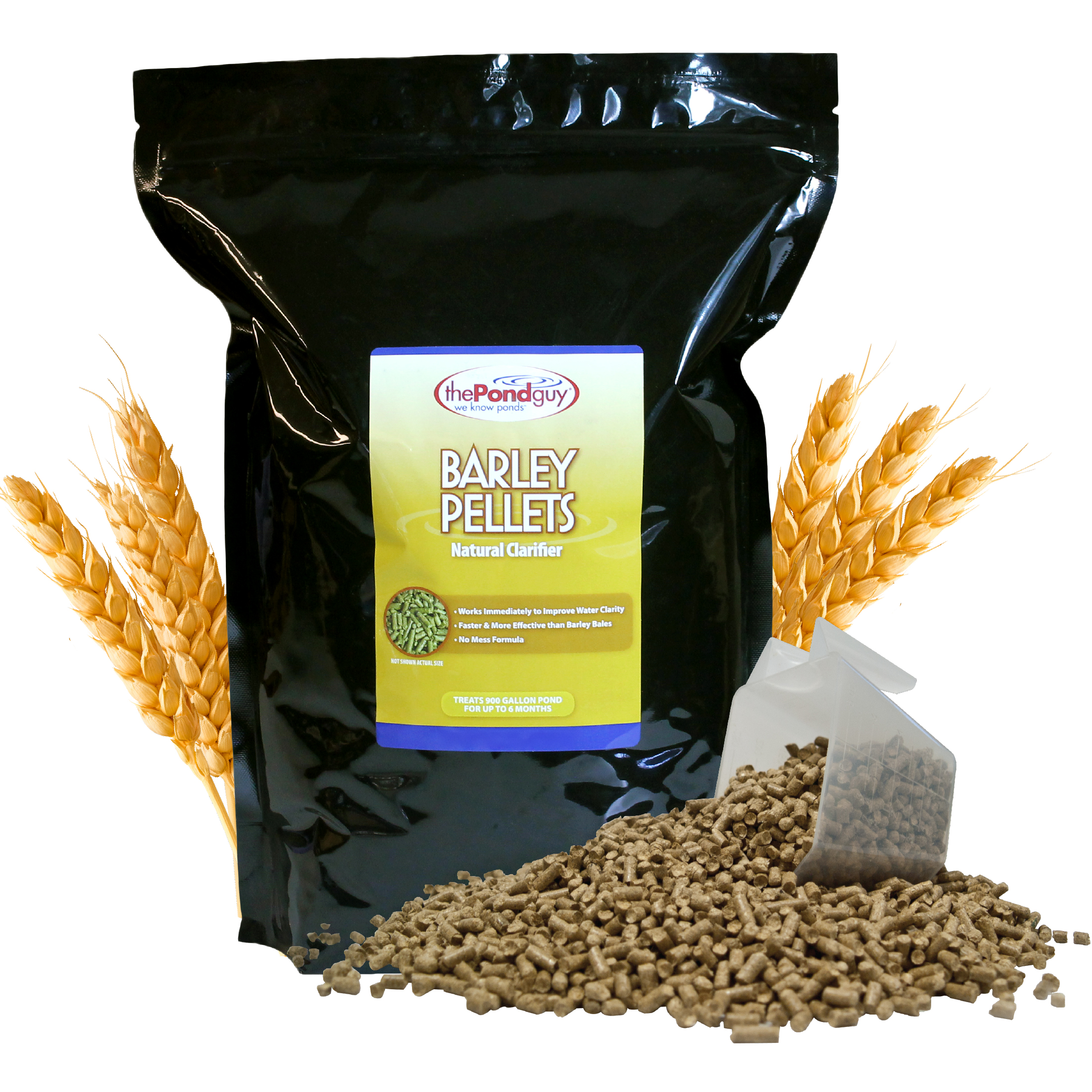 The Pond Guy Barley Straw Pellets, 6 Pounds, Improves Water Quality ...