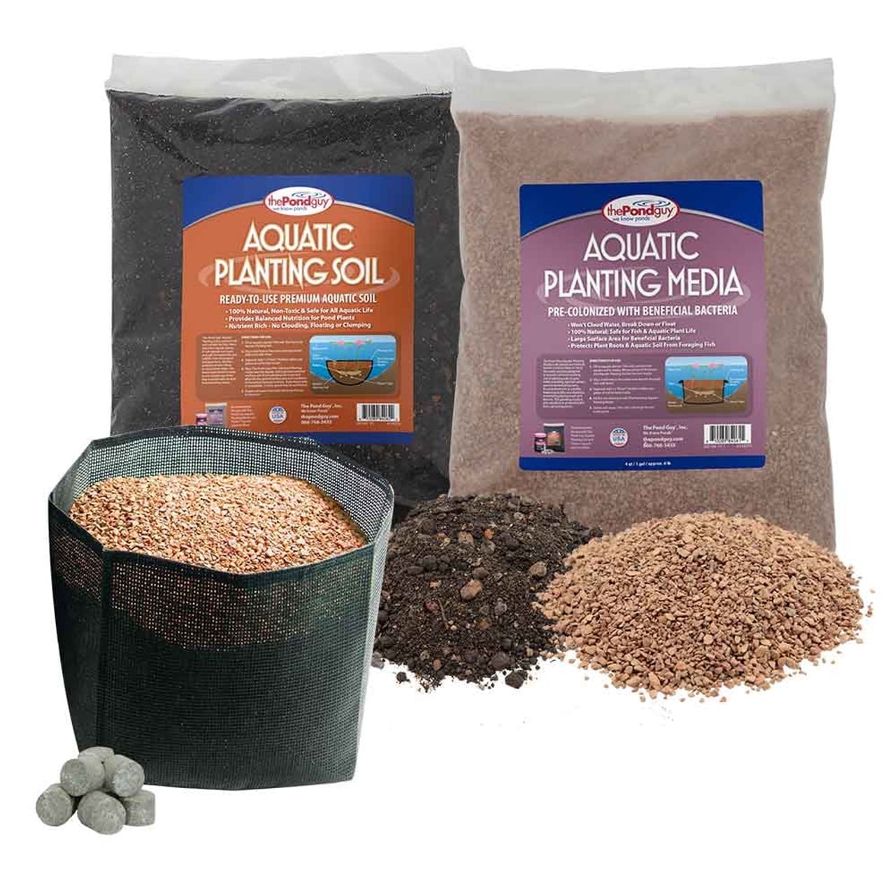 The Pond Guy Planting Bag & Soil Kit for Outdoor Water Gardens, Aquatic ...