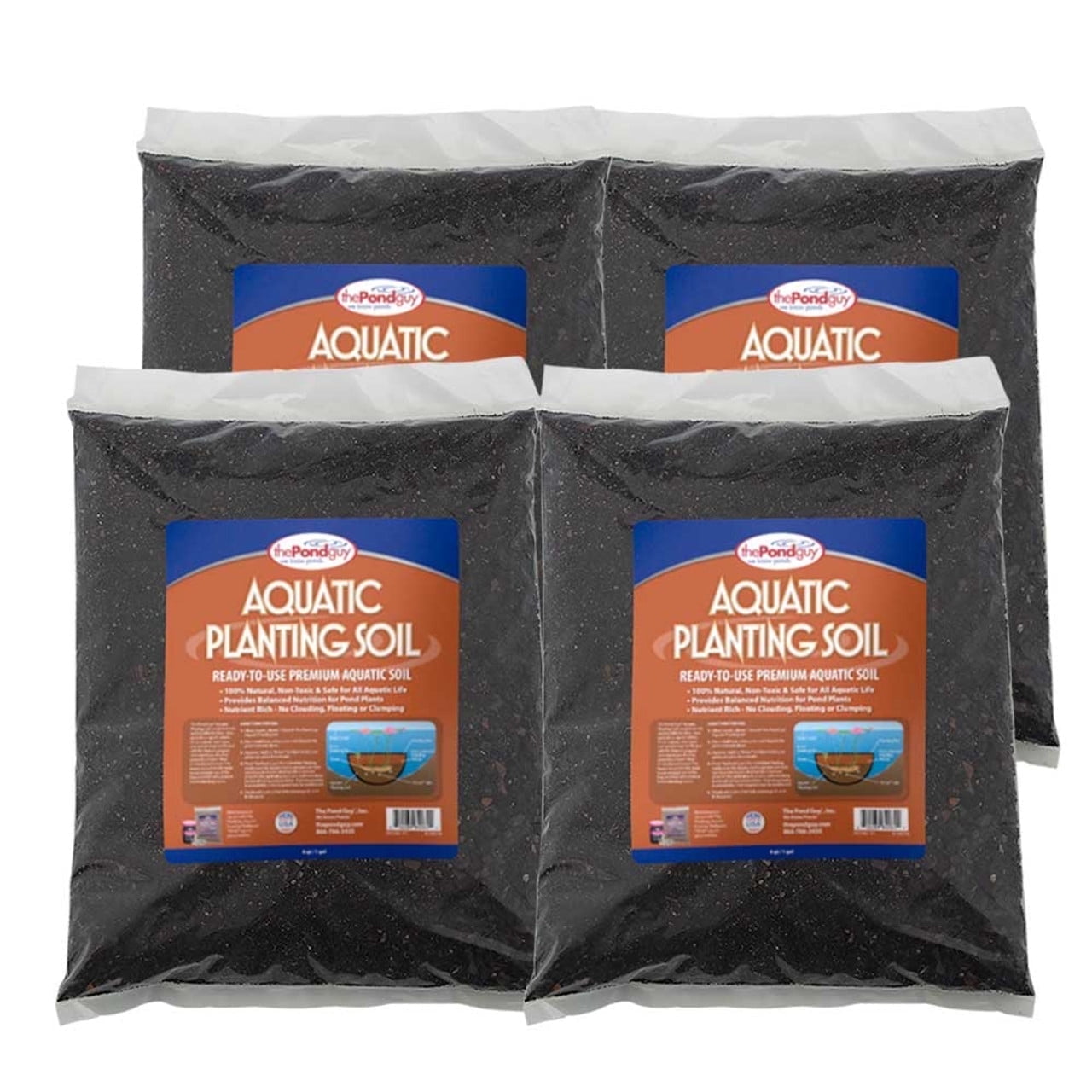 The Pond Guy Aquatic Soil, Nutrient-Rich Loam, Non-Toxic, 16 Quarts ...