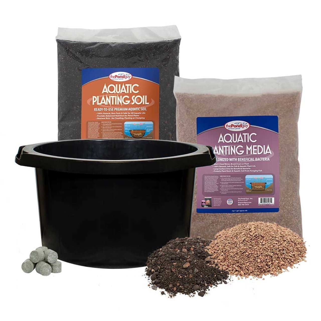 The Pond Guy Planting Tub Kit for Aquatic Plants with Soil & Media ...