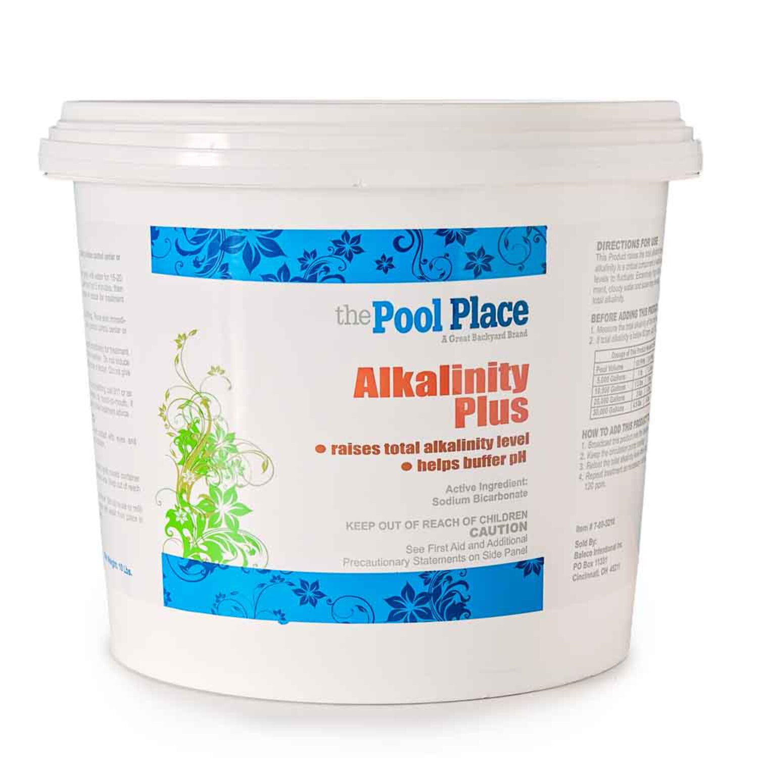 Pool Place Swimming Pool Alkalinity Plus, 10 lbs, Water Chemicals ...