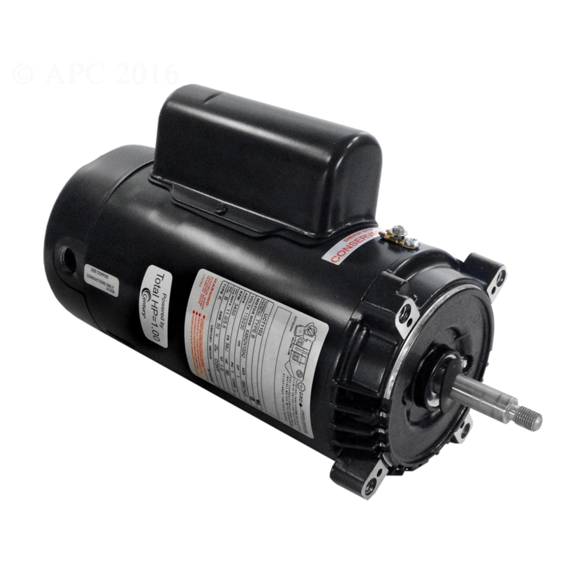 The Pool Supply Shop 1 HP Conservationist C Face Pool Pump Motor, 1 SF ...