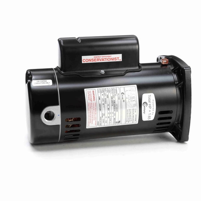 The Pool Supply Shop 1 HP Square Flange Threaded Shaft Single Phase ...