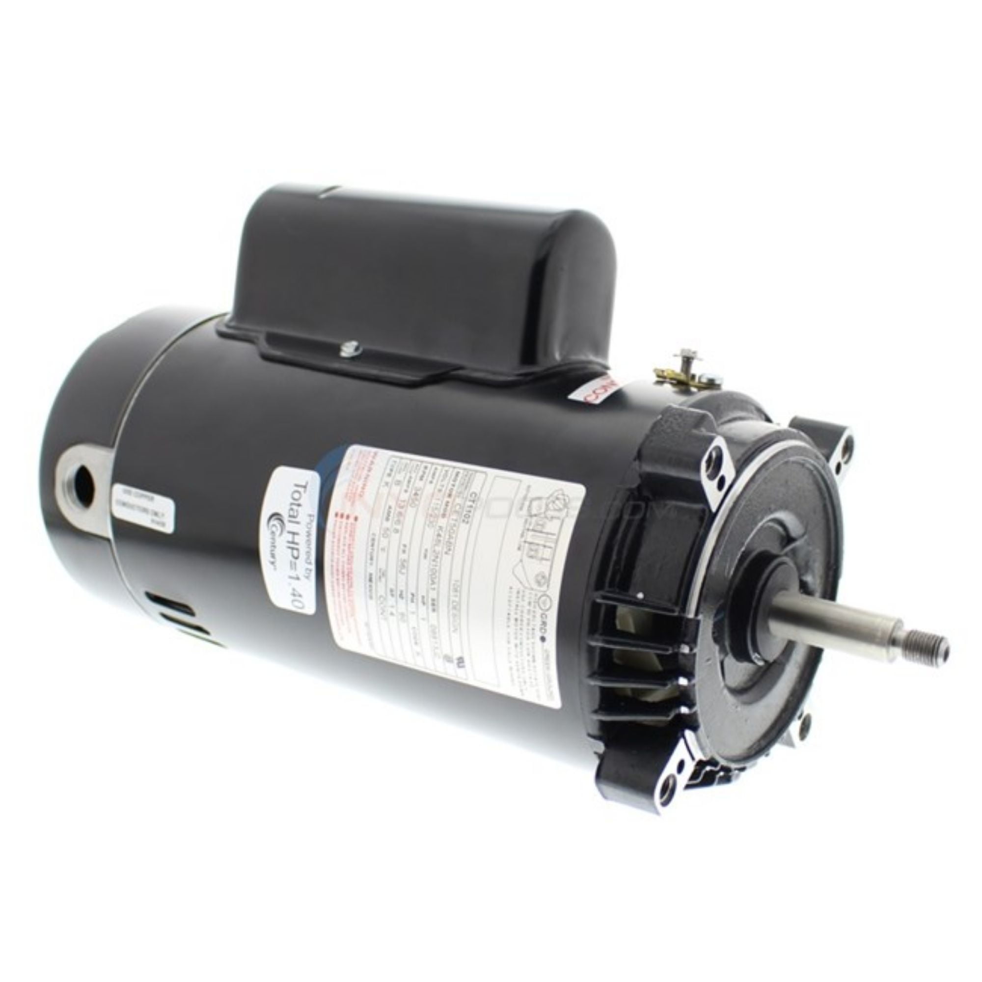 The Pool Supply Shop 1 HP Threaded Shaft Full-Rated Two-Compartment ...