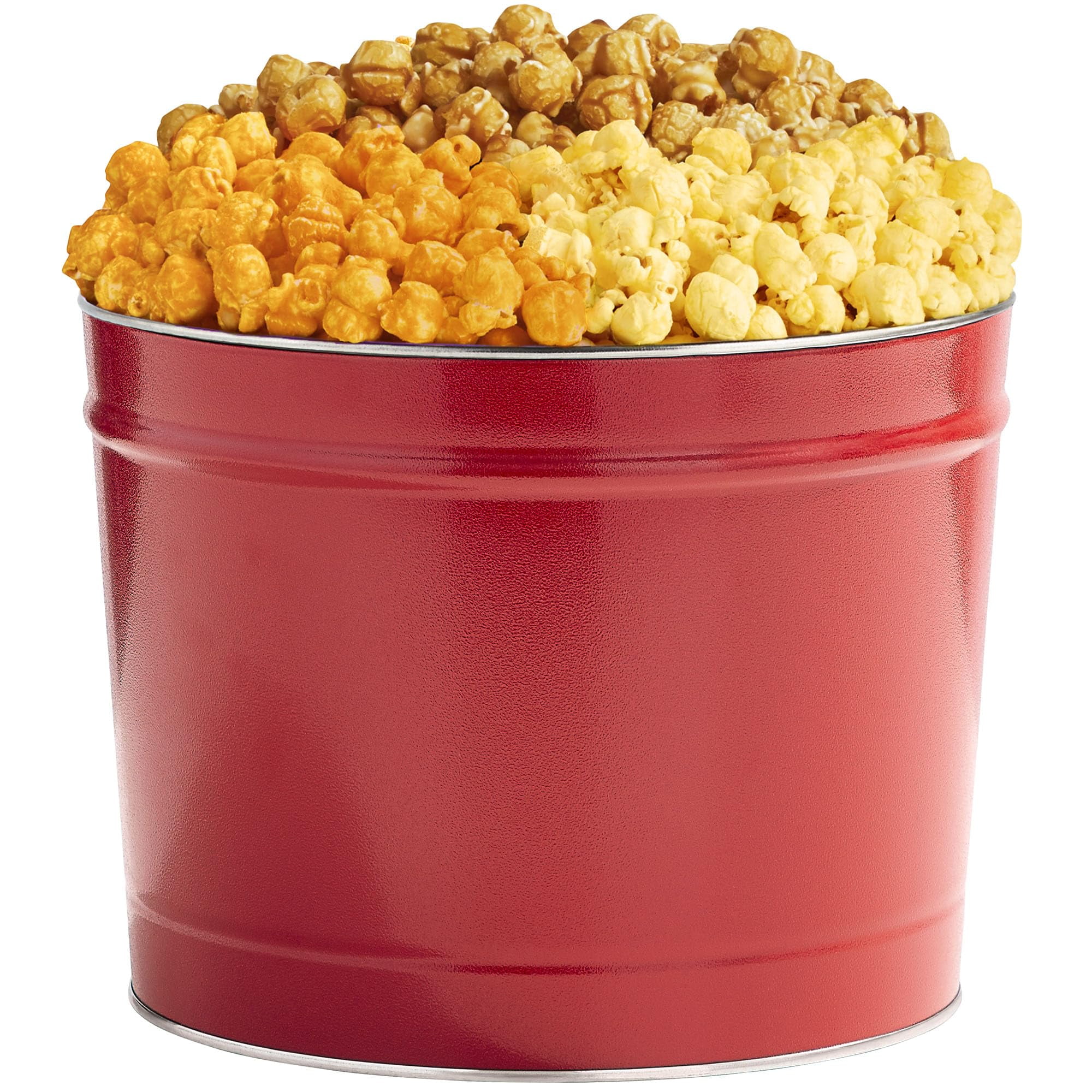 The Popcorn Factory Gift Tin, Simply Red, 2 Gallons (Robust Cheddar ...