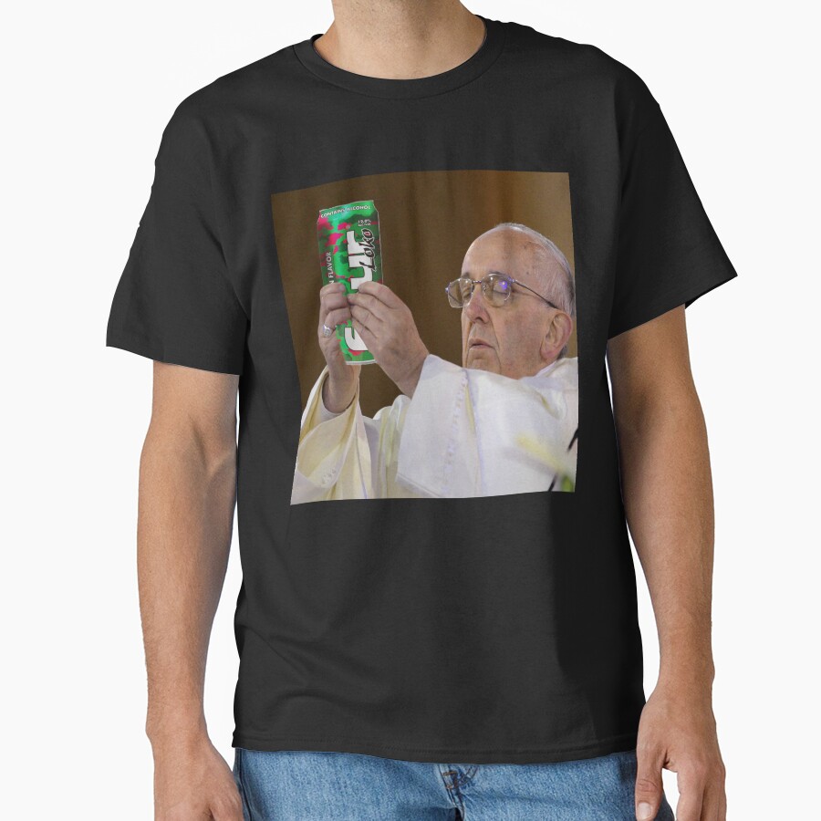 The Pope And Four Loko Funny Viral Internet Meme H366 T-Shirt, for Men ...
