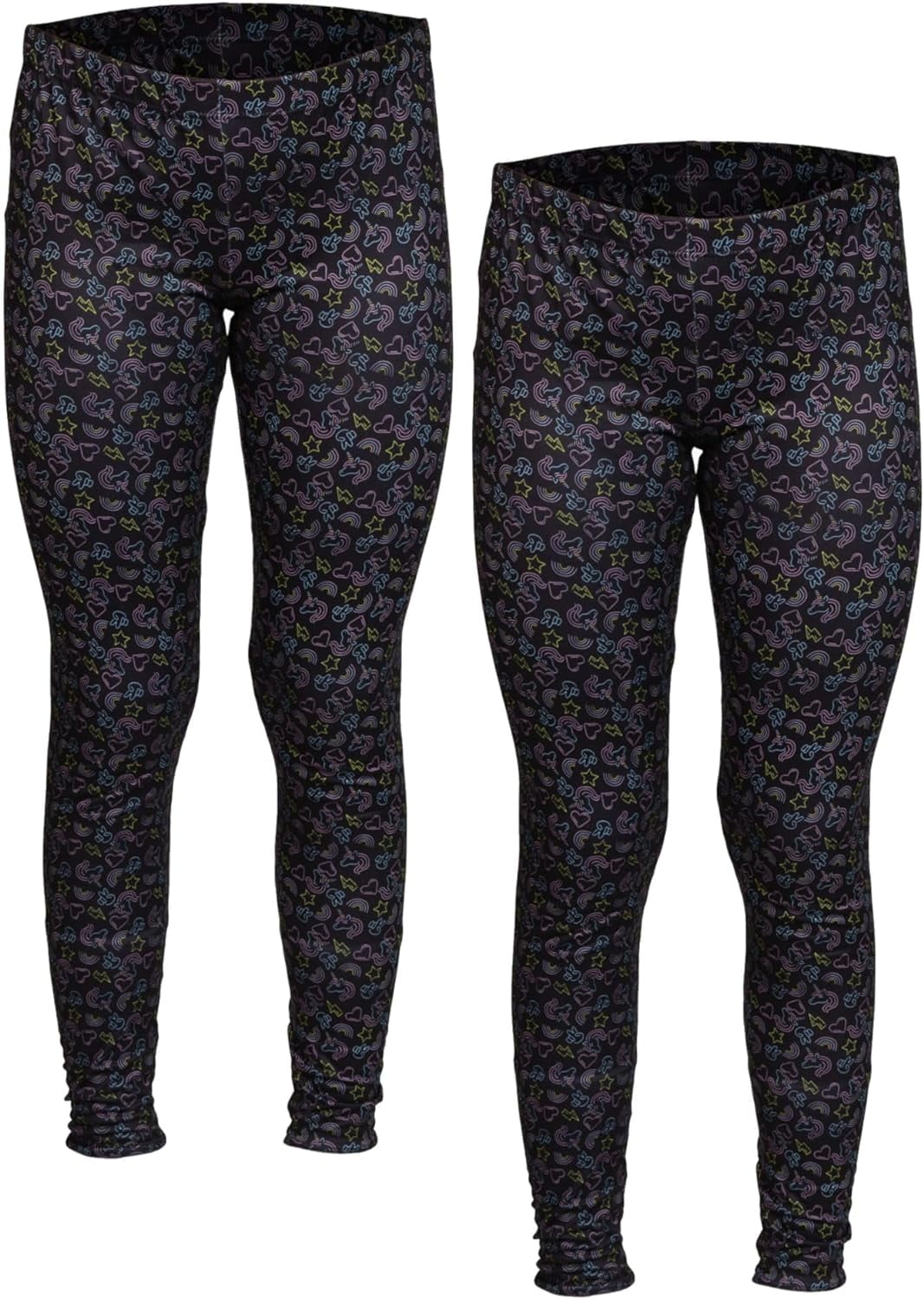 The Popular Store Girls Print Butter Soft Ankle Leggings - 2 Pack - Walmart.com