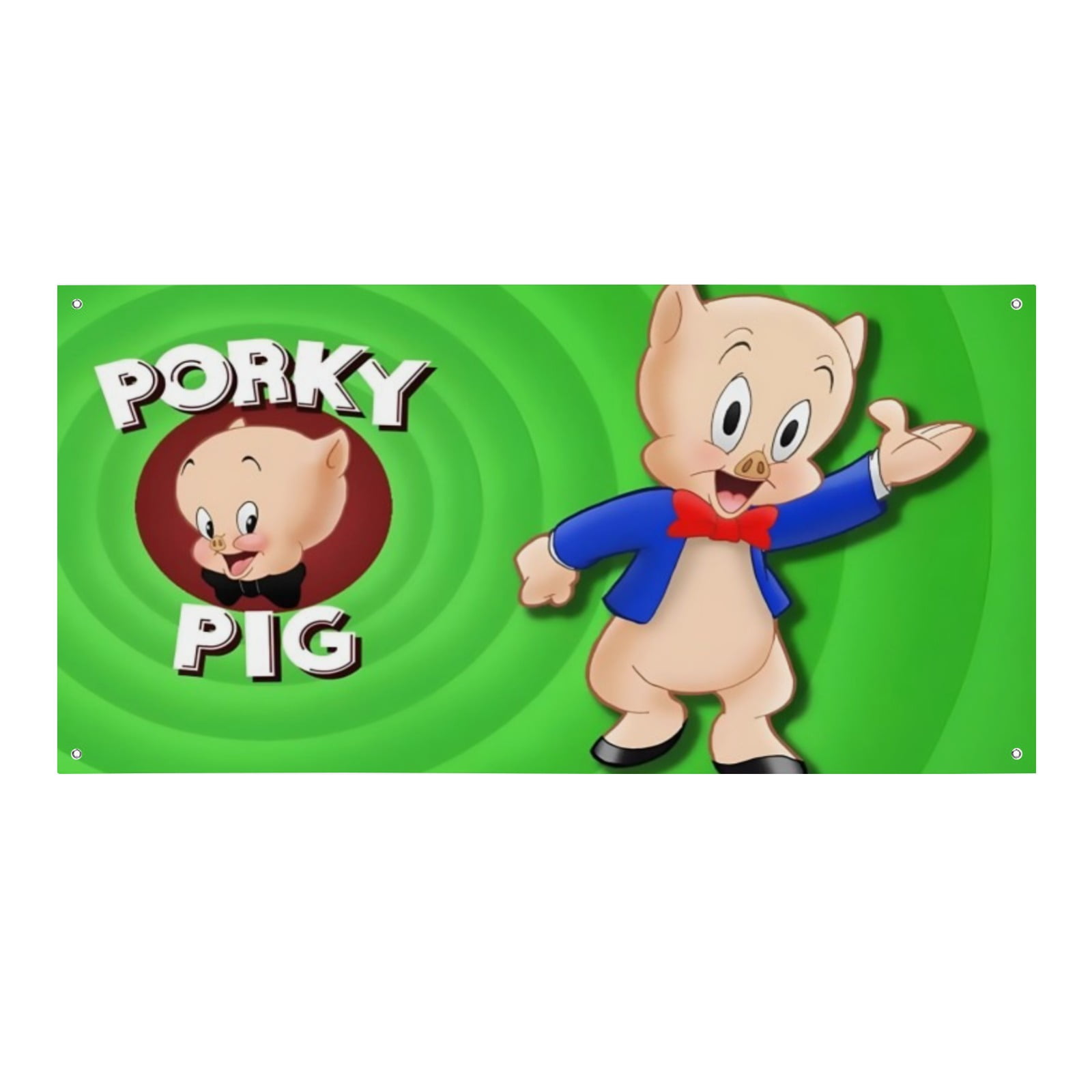 The Porky Pig Show-Theme Backdrops Banner Birthday Party Decor Supplies ...