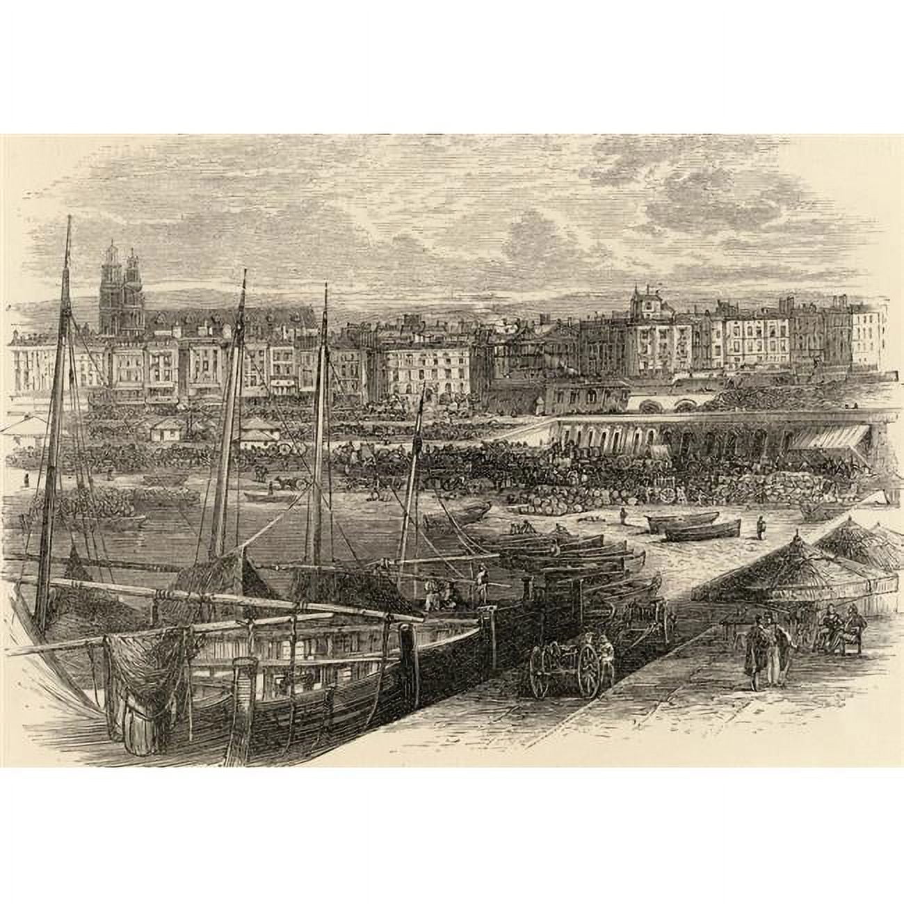 The Port of Barcelona Spain From The Book Spanish Pictures by The Rev ...