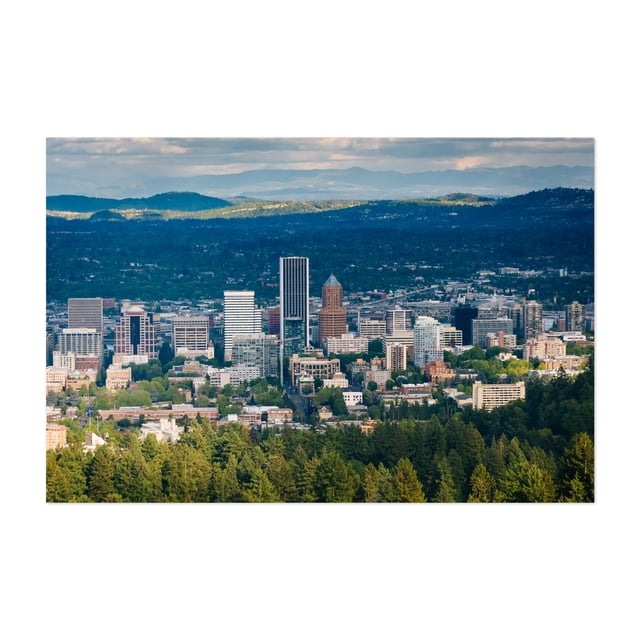 The Portland Skyline 03 - Portland Oregon Photography Unframed Wall Art ...