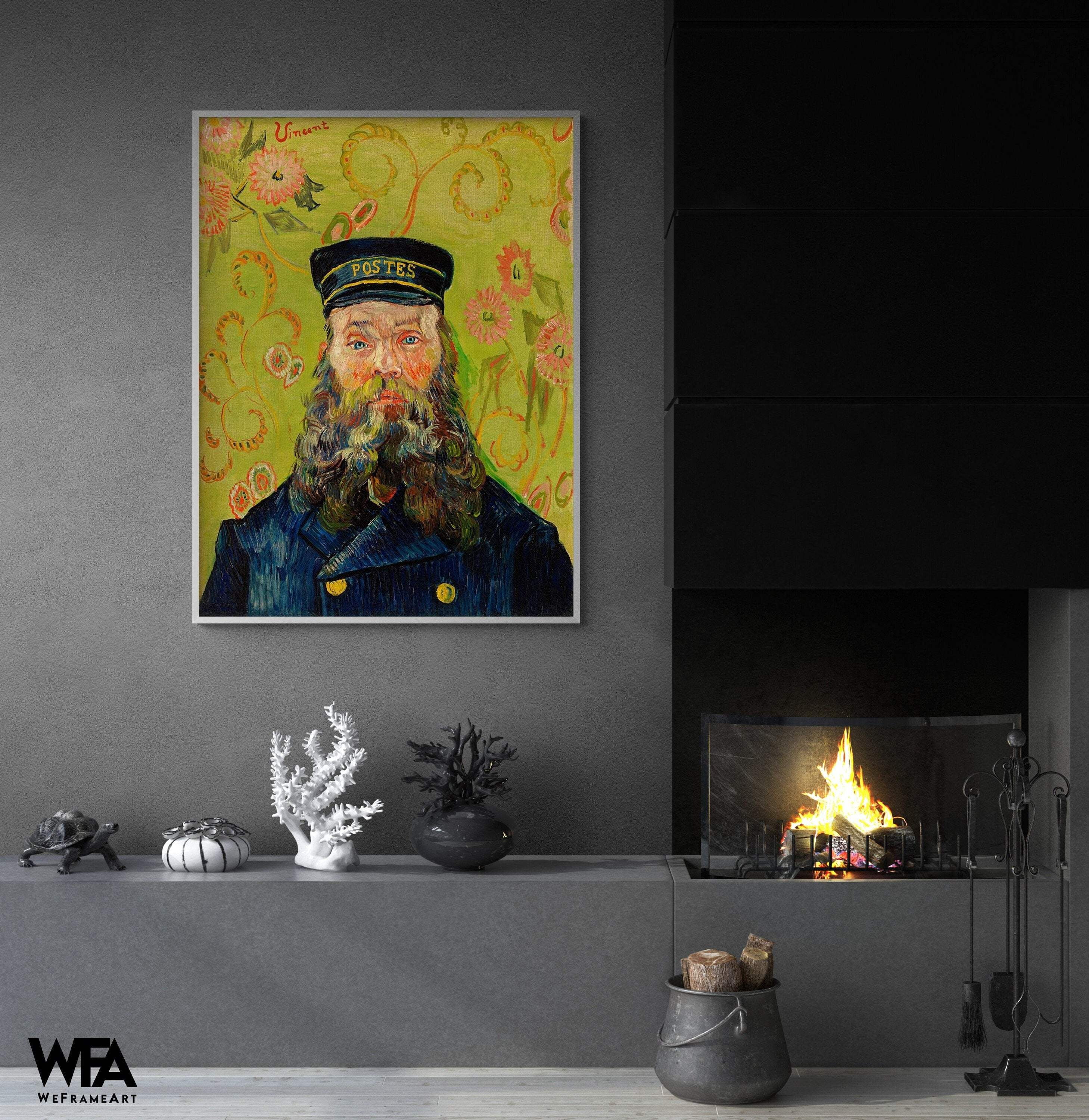 The Postman by Vincent Van Gogh, Postman Birthday Gift, Uniform Man ...