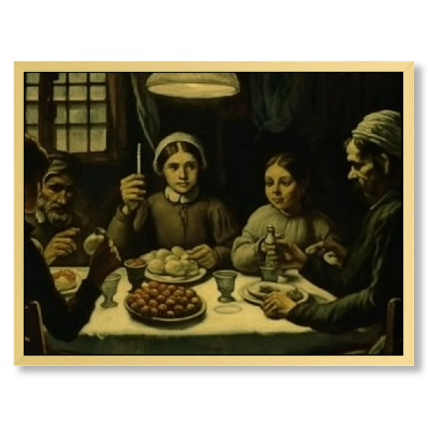 The Potato Eaters By Poster Wall Art Canvas Painting Posters and Prints ...