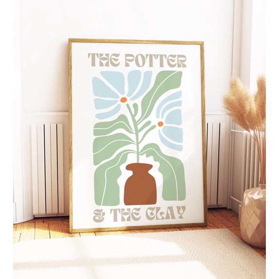 The Potter And The Clay Print, Modern Christian Wall Art, Unframed ...