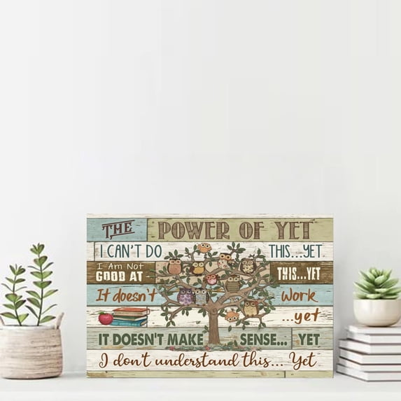 The Power Of Yet Horizontal Poster 16 x 24 Inch Poster - Walmart.com
