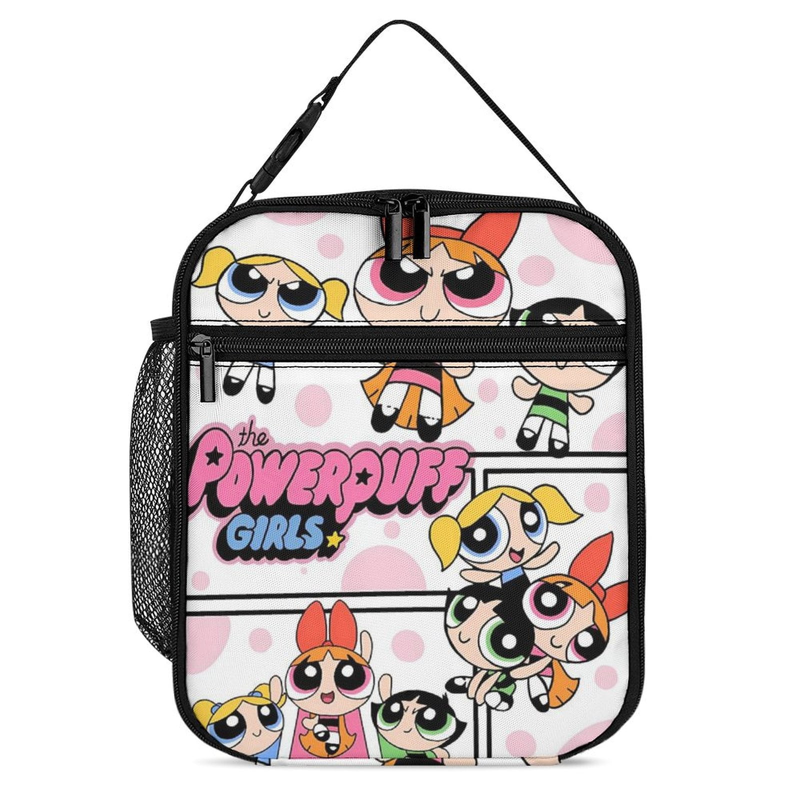 The Powerpuff Gi-rls Cute Lunch Bag Insulated Portable Lunch Box Cooler ...