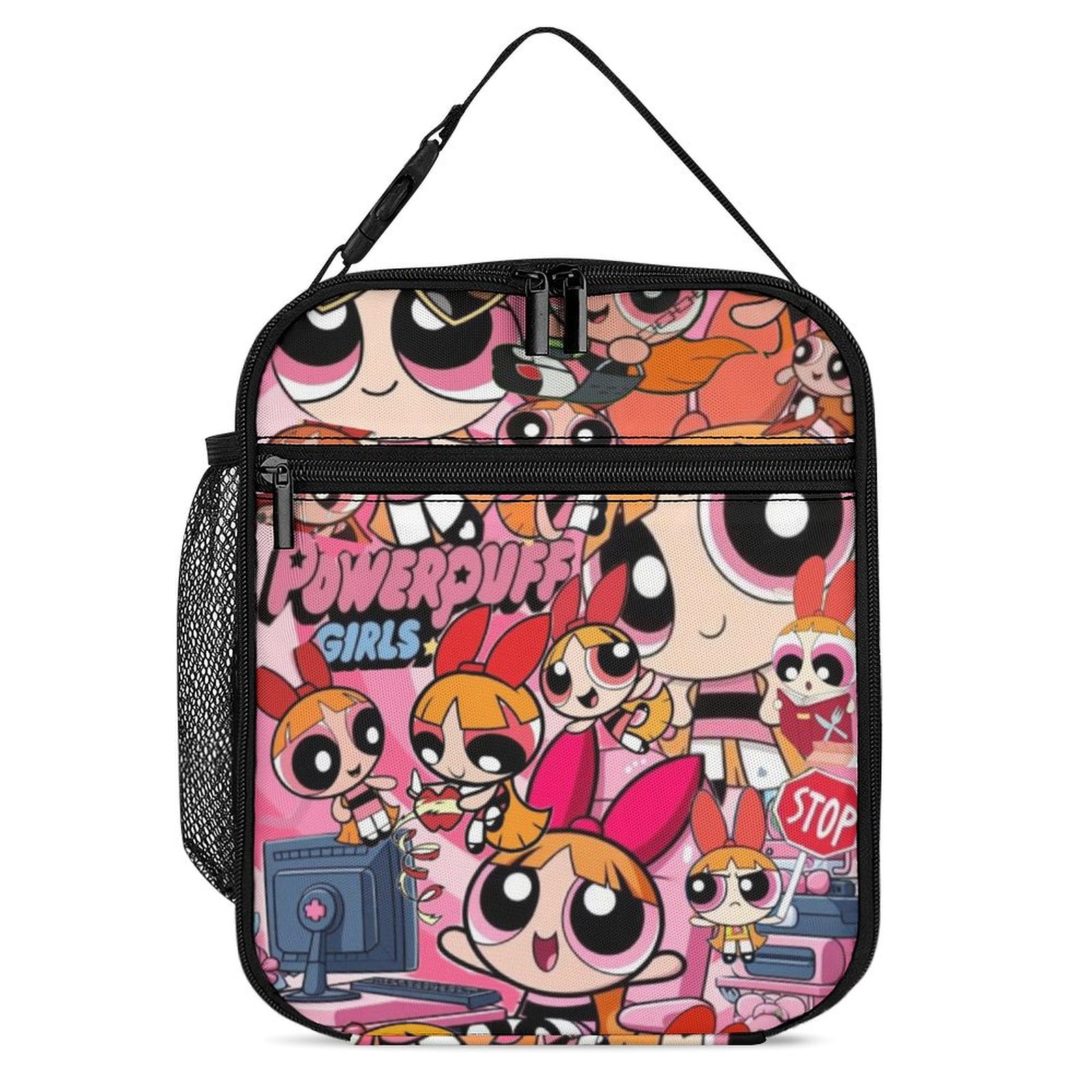 The Powerpuff Gi-rls Cute Lunch Bag Insulated Portable Lunch Box Cooler ...