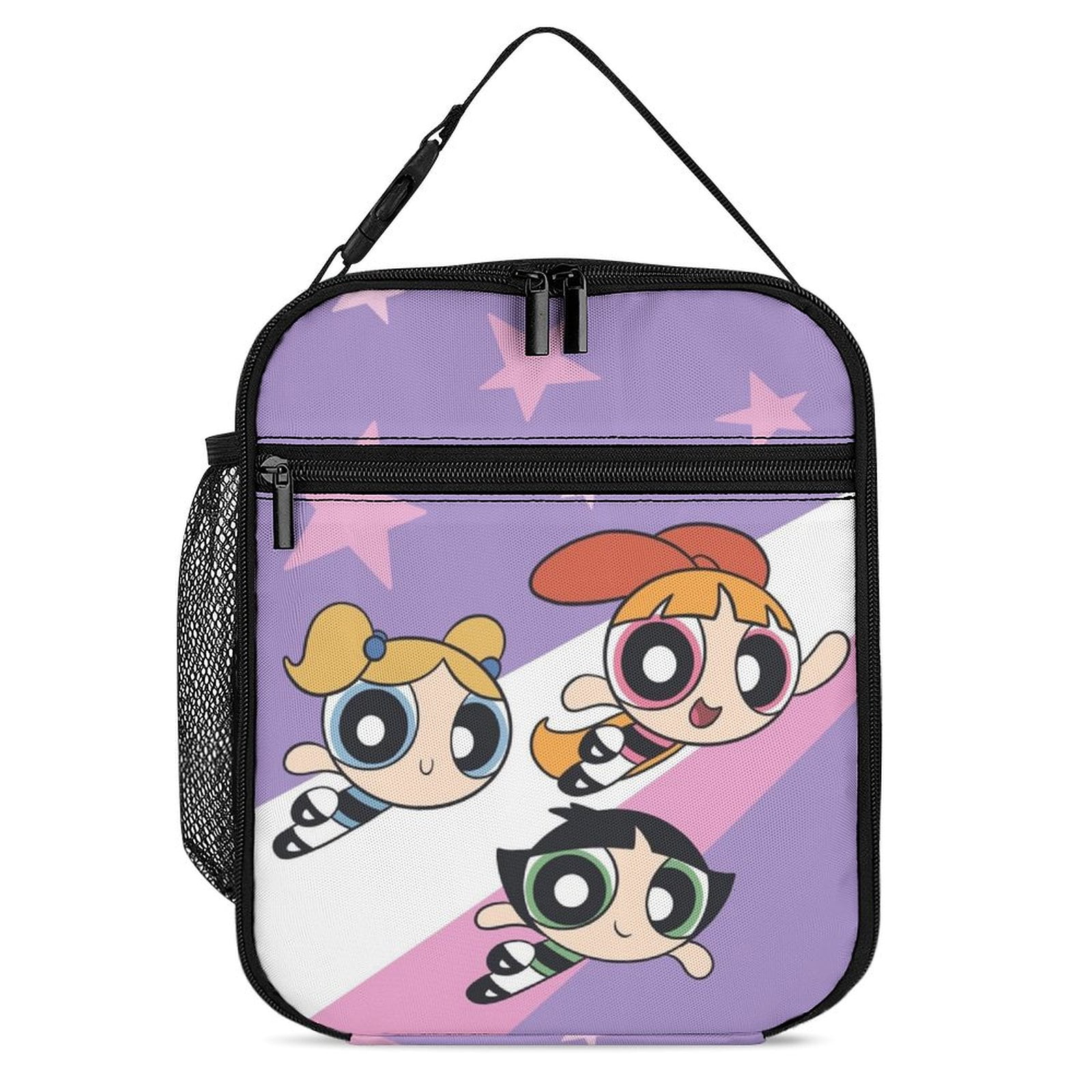 The Powerpuff Gi-rls Cute Lunch Bag Insulated Portable Lunch Box Cooler ...