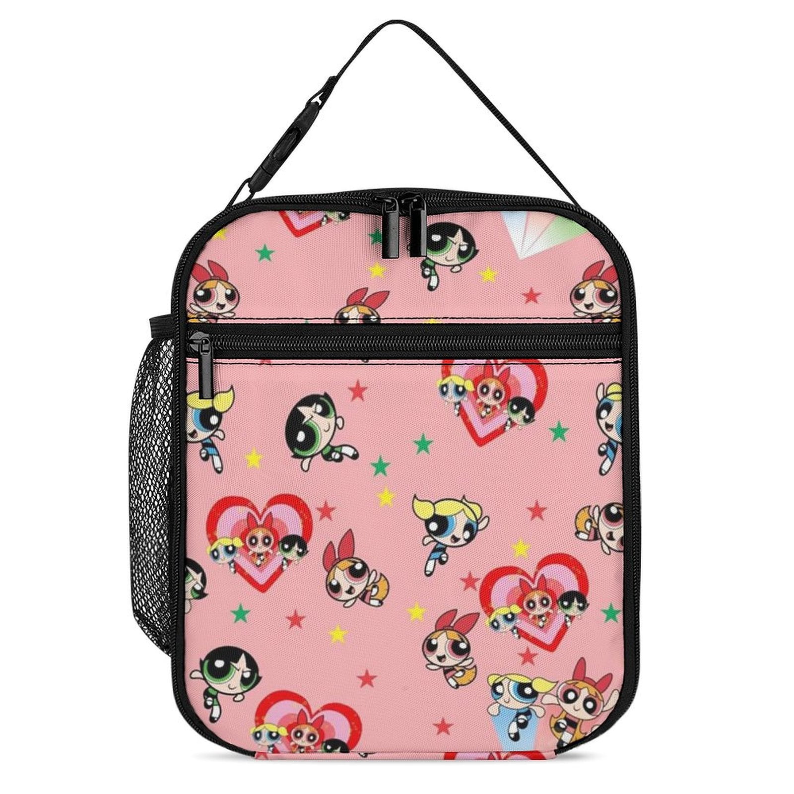 The Powerpuff Gi-rls Cute Lunch Bag Insulated Portable Lunch Box Cooler ...