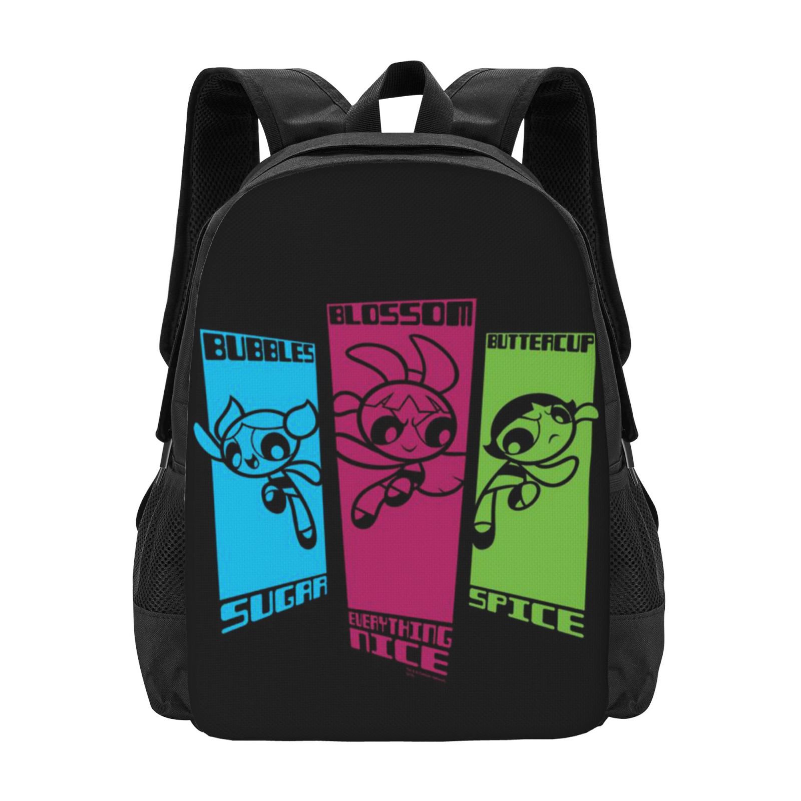 The Powerpuff Gi-rls Fashion Backpack Rucksack Casual Daypack Unisex ...