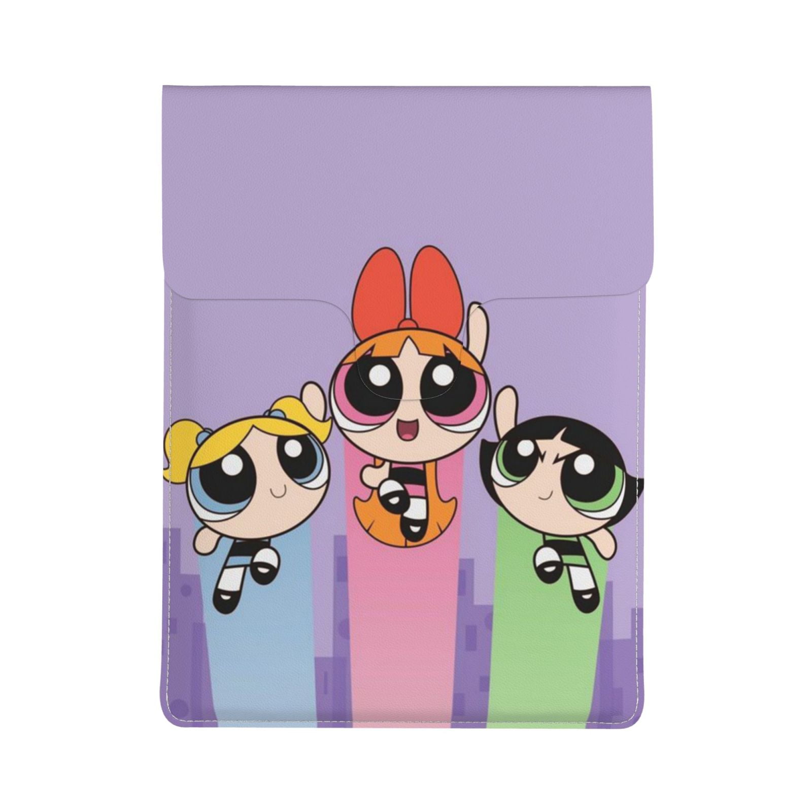 The Powerpuff Gi-rls Leather Laptop Sleeve Case Slim Waterproof ...