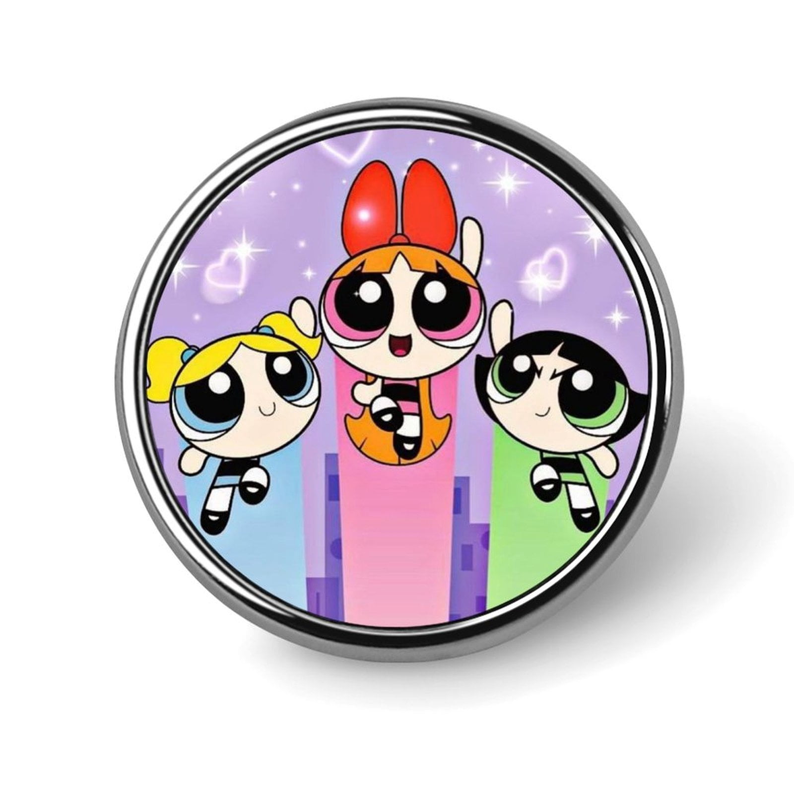 The Powerpuff Gi-rls Round Badge Printed Decorative Button Badge Circle ...