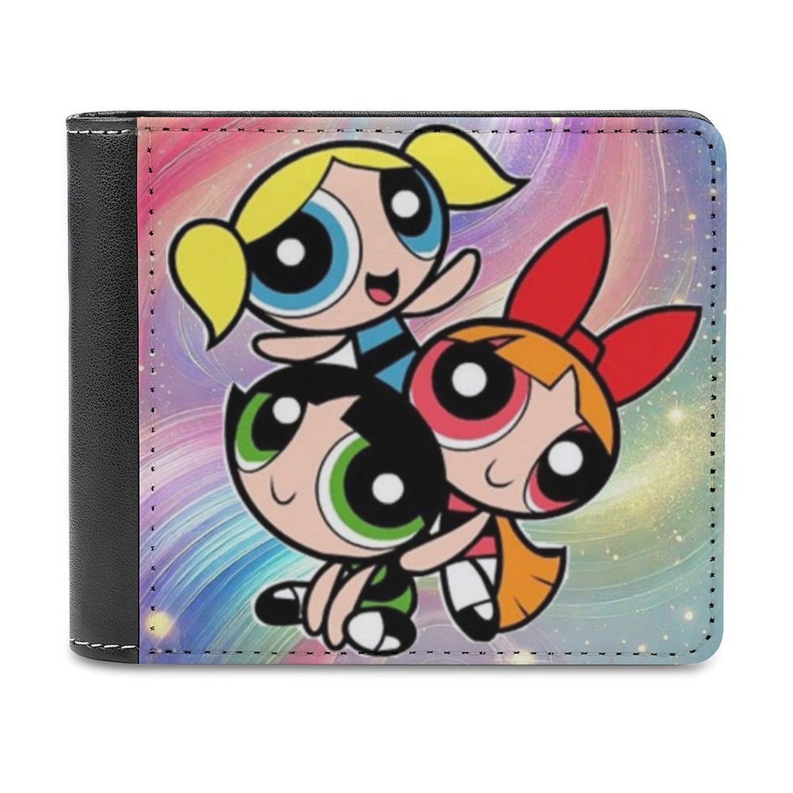The Powerpuff Gi-rls Slim Bifold Wallet Purse Leather Wallets for Men ...