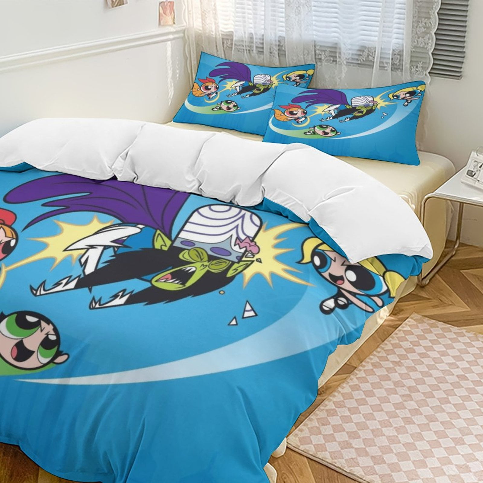 The Powerpuff Girls 3-Piece Bedding Set Soft Warm And Comfortable Bed ...