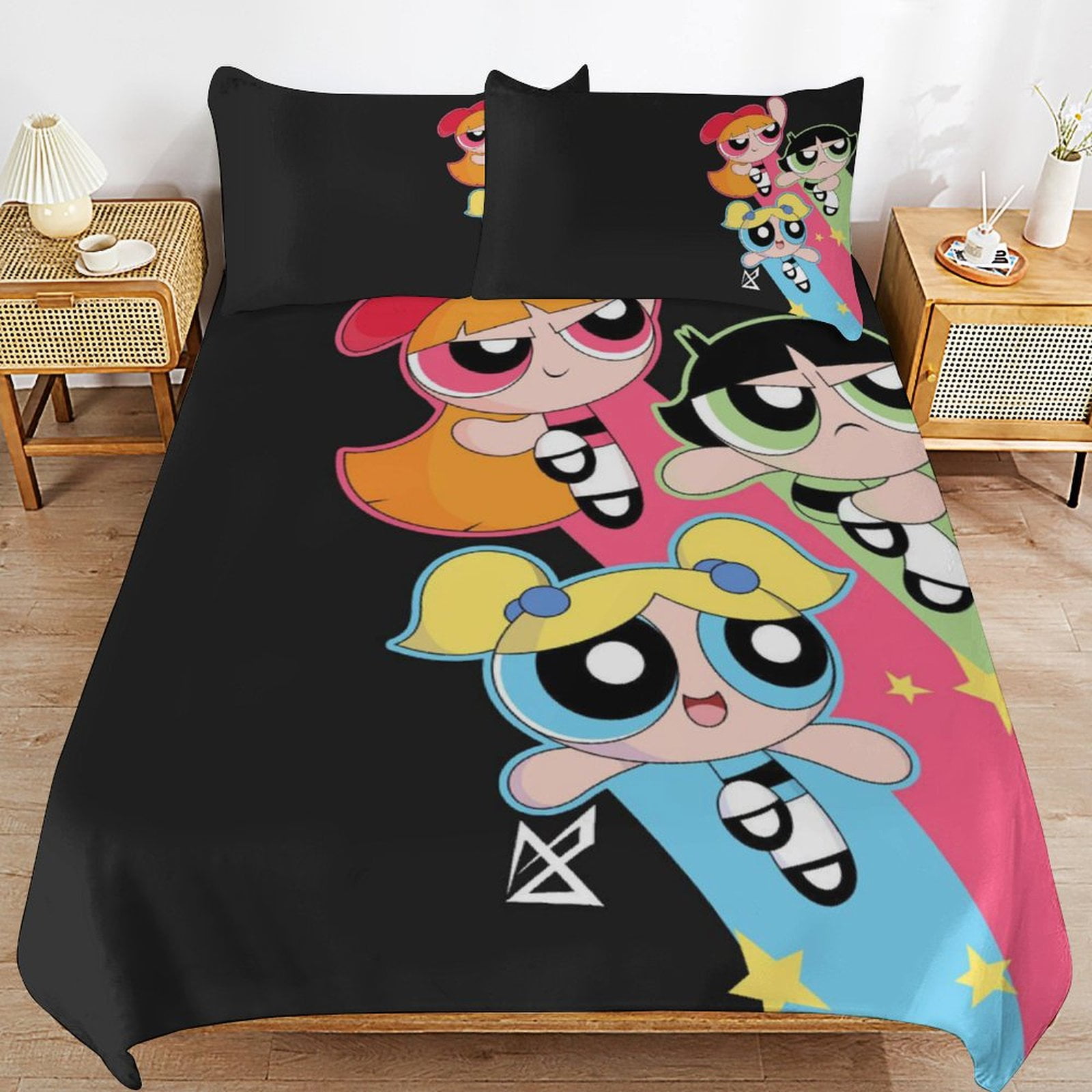 The Powerpuff Girls 3 Pieces Bedding Set 3D Printed Lightweight Bed ...