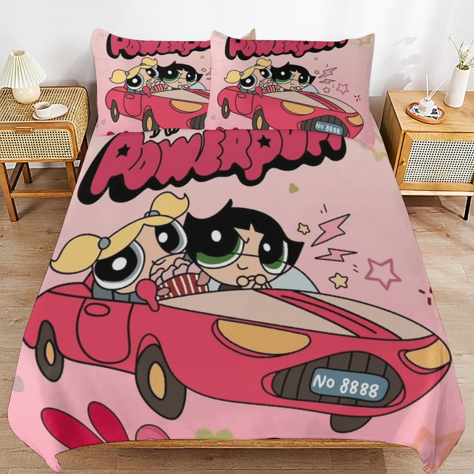 The Powerpuff Girls 3 Pieces Bedding Set 3D Printed Lightweight Bed ...