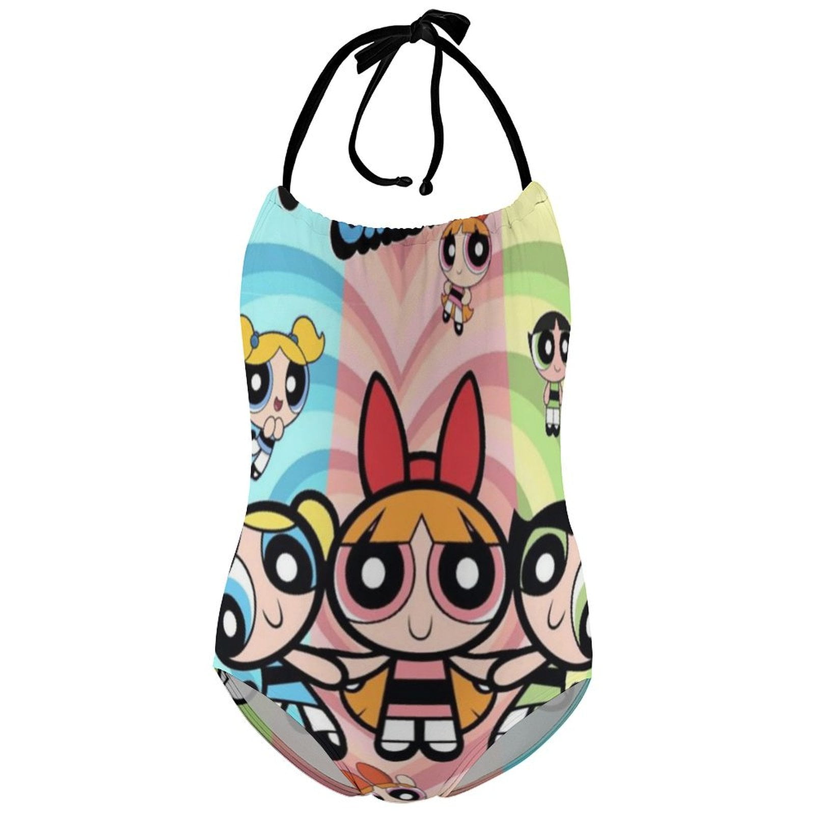 The Powerpuff Girls Animation Girls One-piece Swimsuit Summer Kid's ...