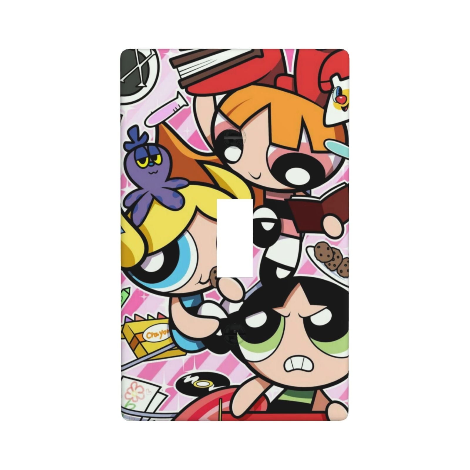 The Powerpuff Girls Anime Light Switch Cover Plates, Single Lever Wall ...