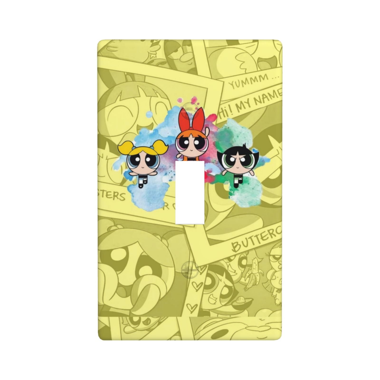The Powerpuff Girls Anime Light Switch Cover Plates, Single Lever Wall ...