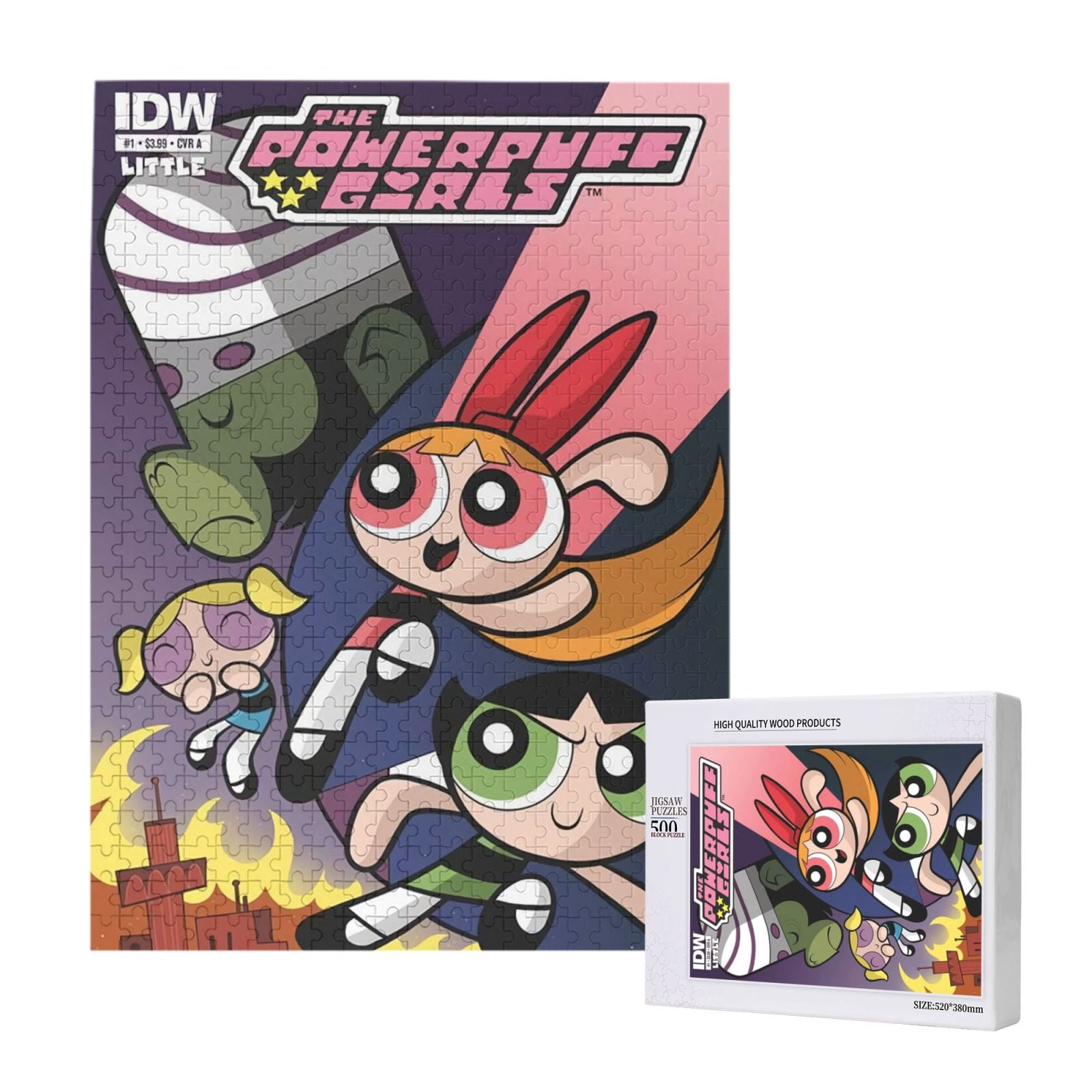 The Powerpuff Girls Anime Puzzles Boys Girls Teens 300/500/1000 Piece ...