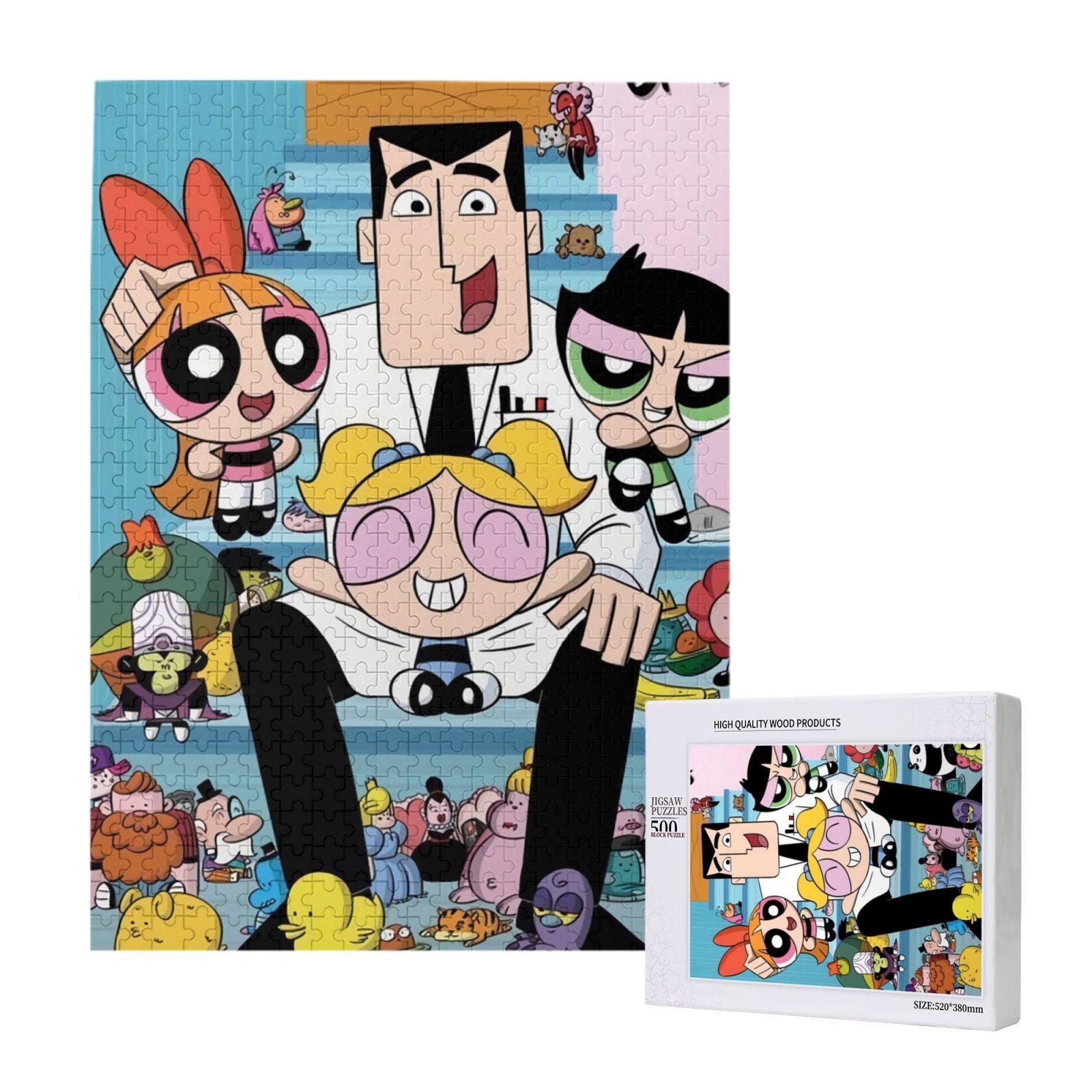 The Powerpuff Girls Anime Puzzles Boys Girls Teens 300/500/1000 Piece ...