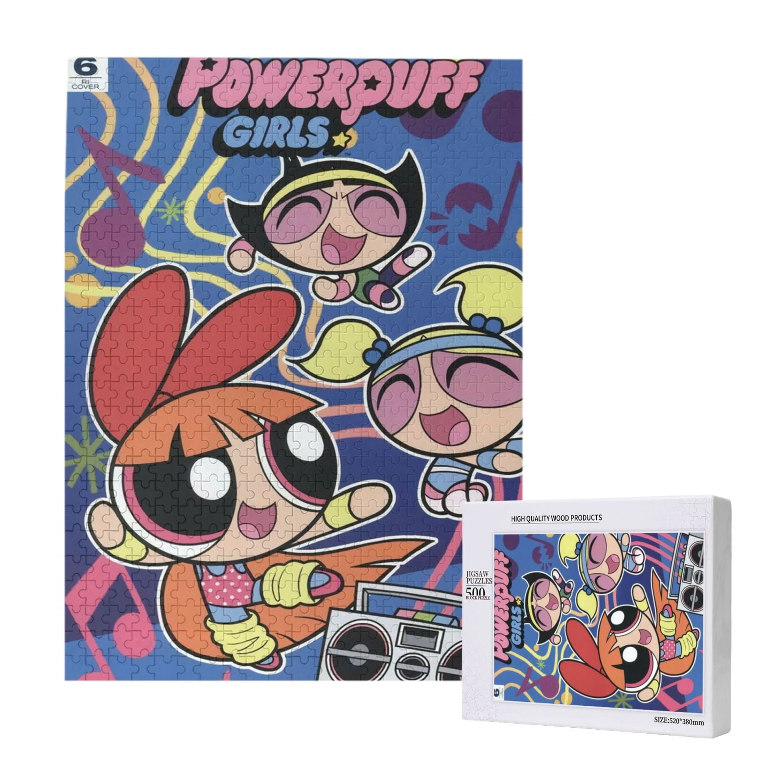 The Powerpuff Girls Anime Puzzles Boys Girls Teens 300/500/1000 Piece ...