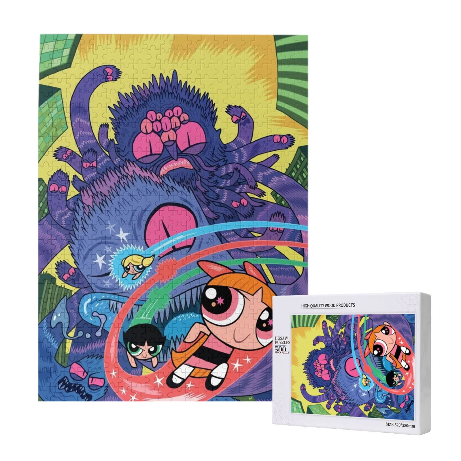 The Powerpuff Girls Anime Puzzles Boys Girls Teens 300/500/1000 Piece ...