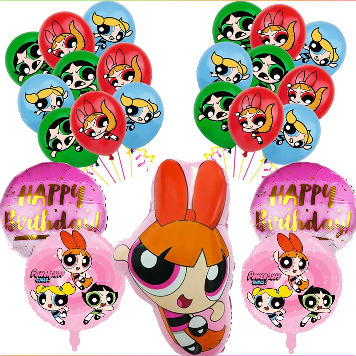 The Powerpuff Girls Balloons Party Supplies Decor Set Decorations Kit ...