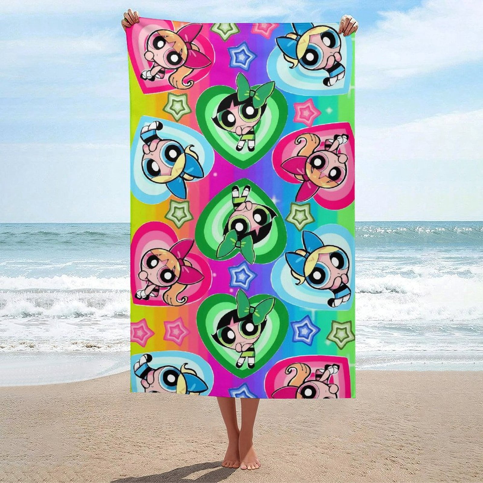 The Powerpuff Girls Beach Towel Pool Towel Extra Large 130x80cm ...