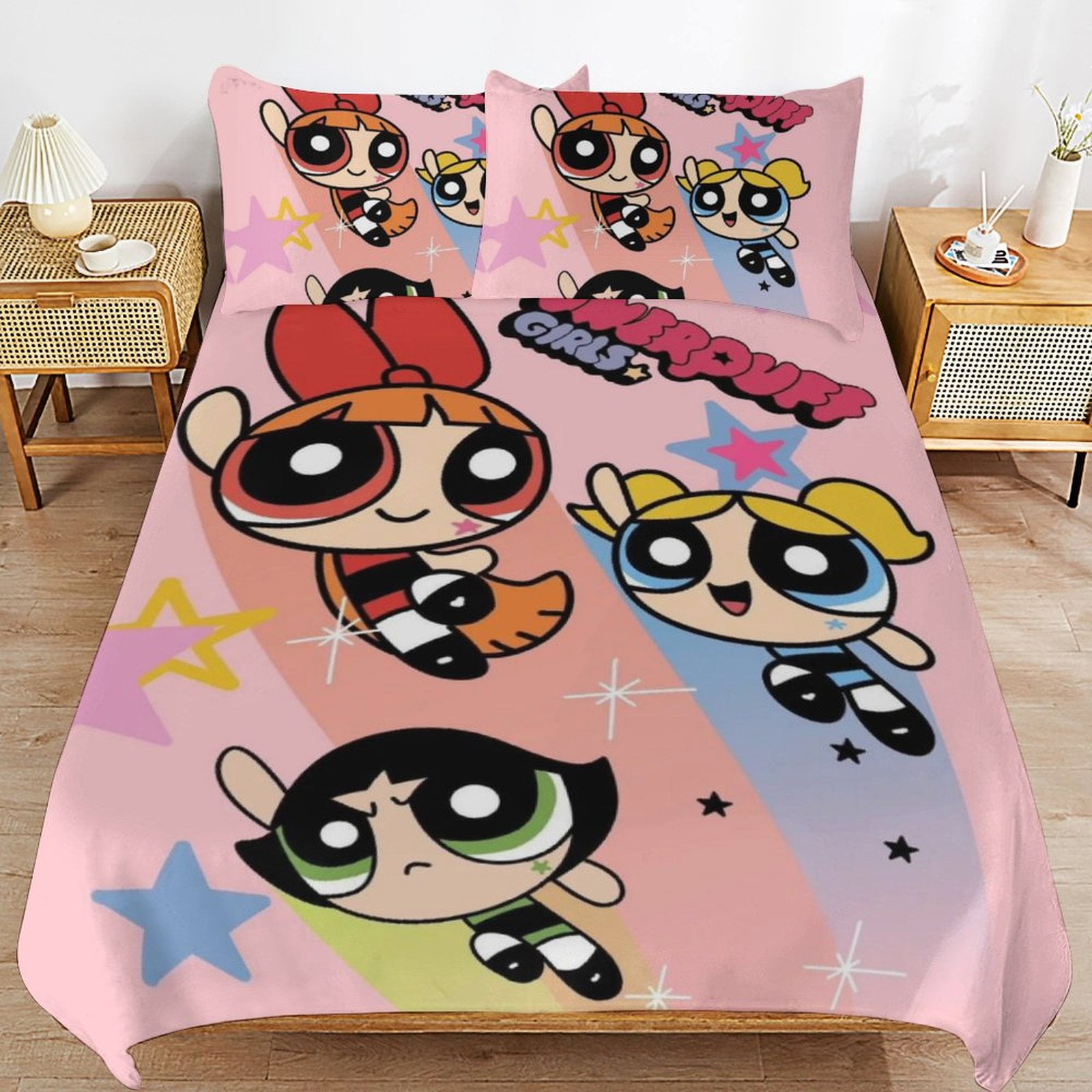 The Powerpuff Girls Bed Duvet Cover Microfiber Bedding Sets 3D Printed ...